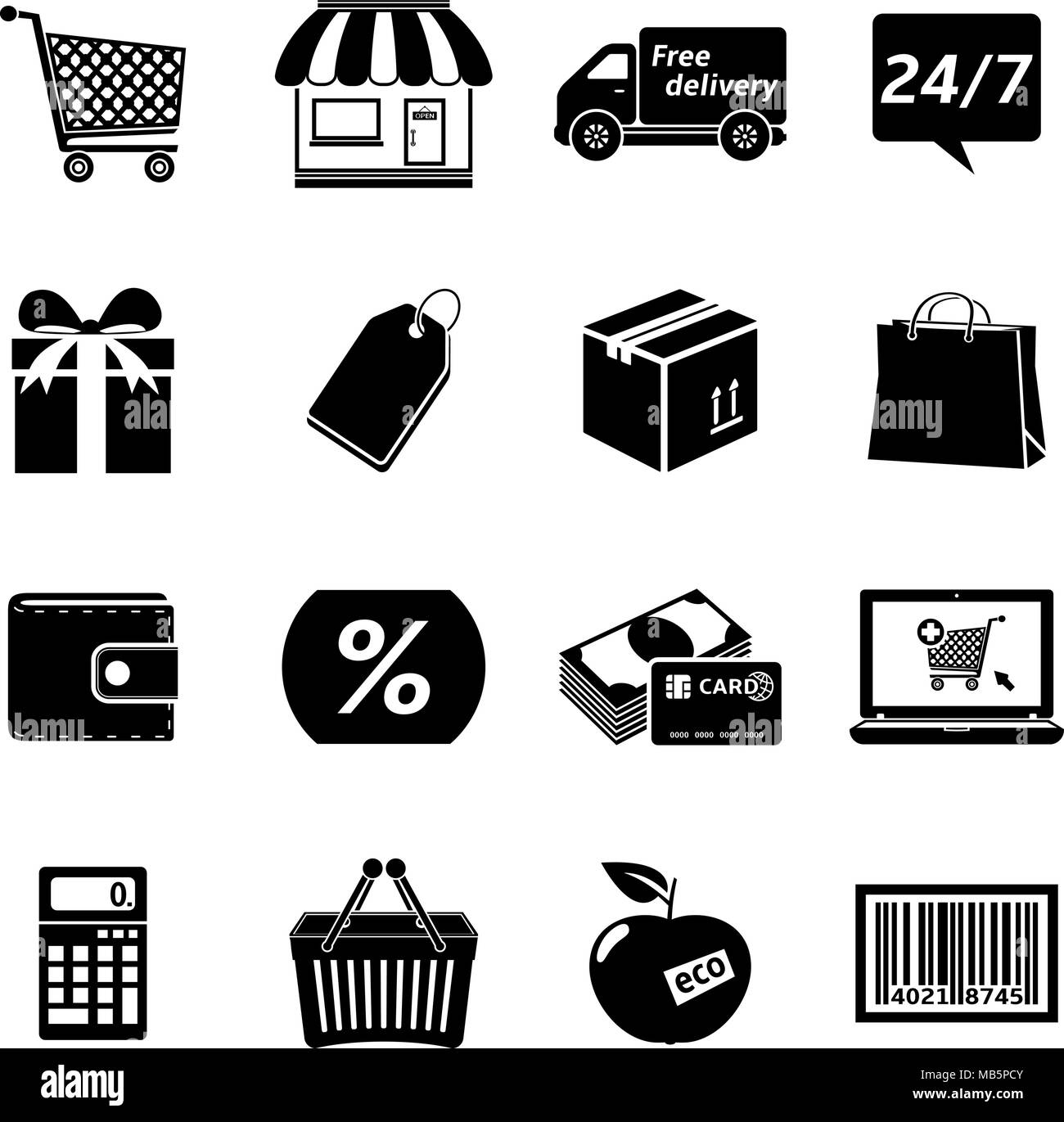 Shopping cart icon apple hi-res stock photography and images - Alamy