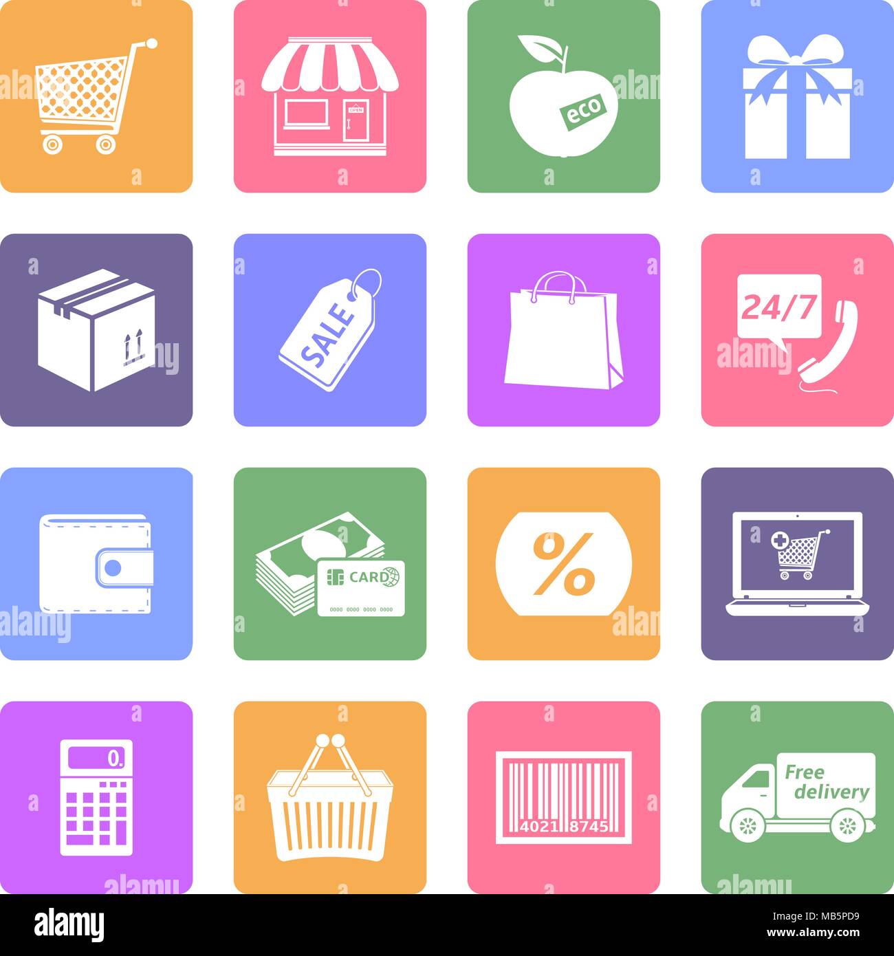 Packaging free shopping Stock Vector Images - Alamy