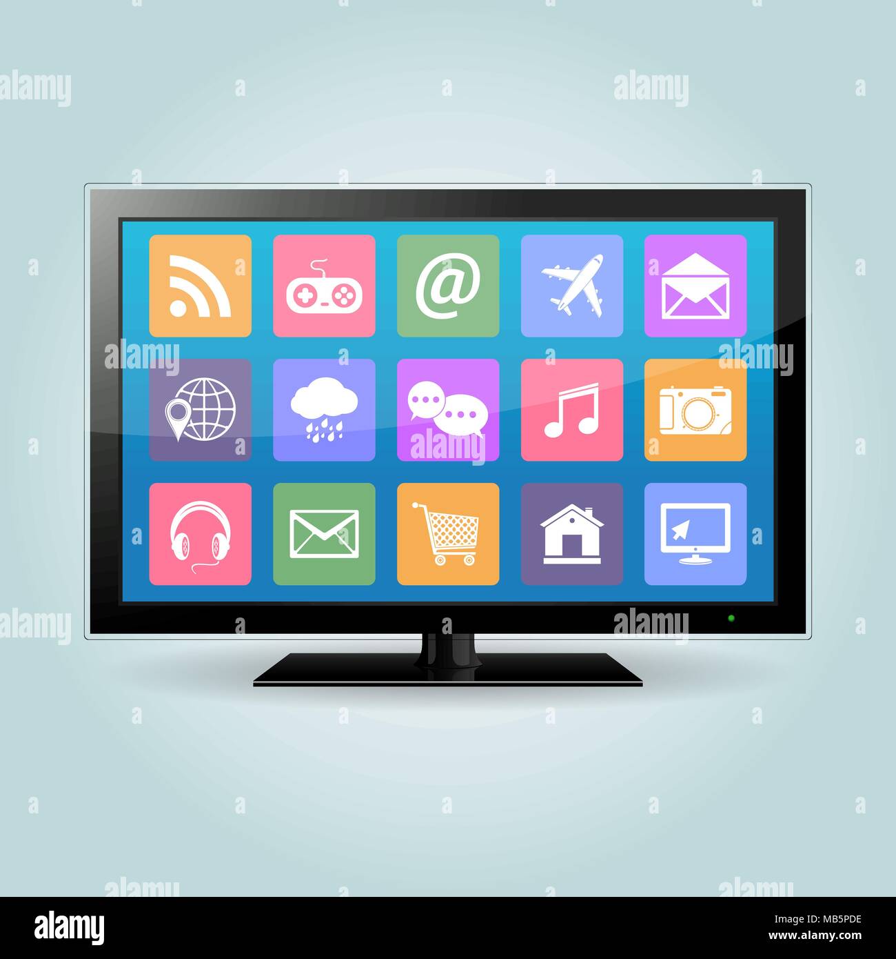 Smart TV. Vector illustration Stock Vector Image & Art - Alamy