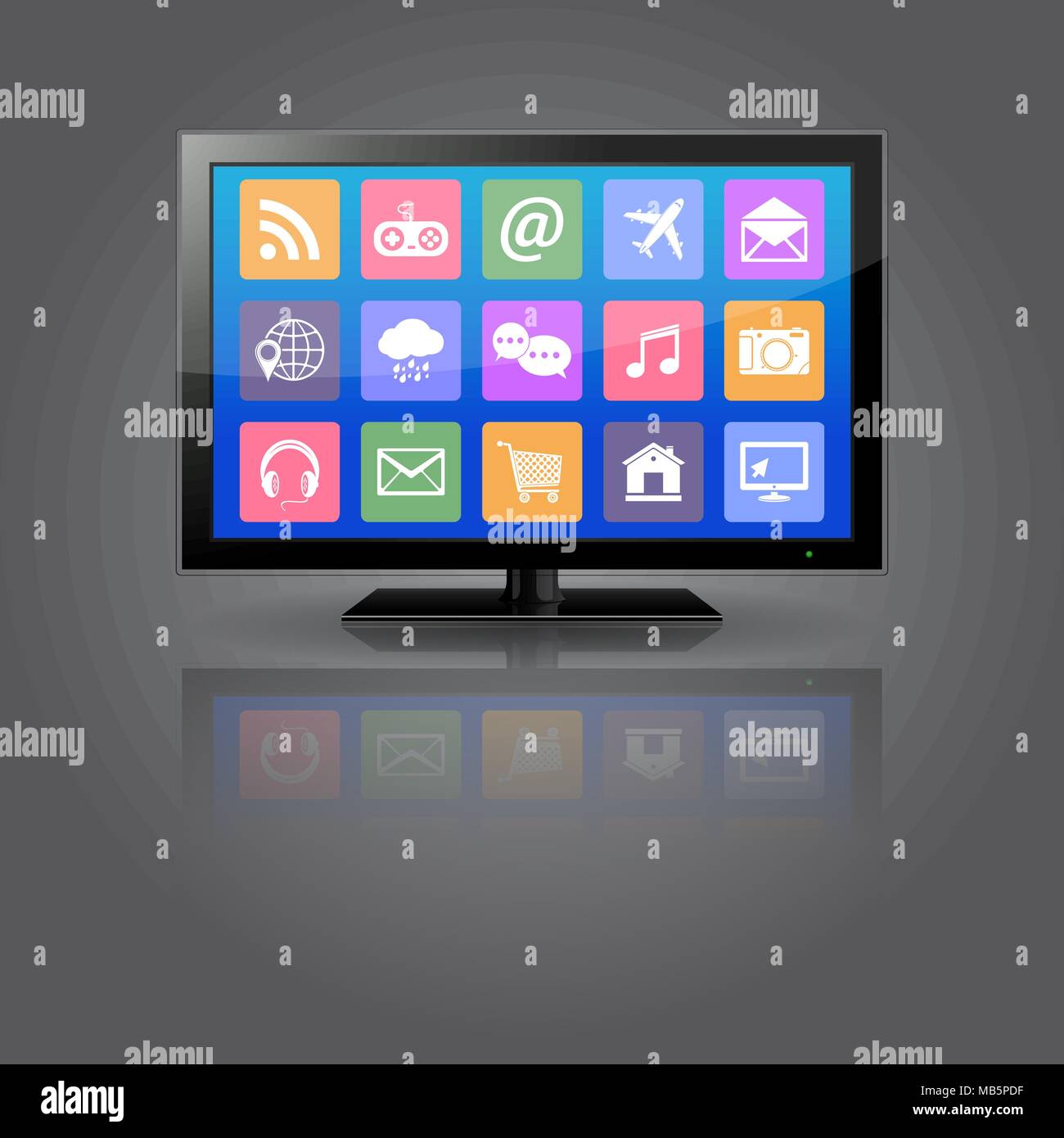 Smart tv monitor apps hi-res stock photography and images - Alamy