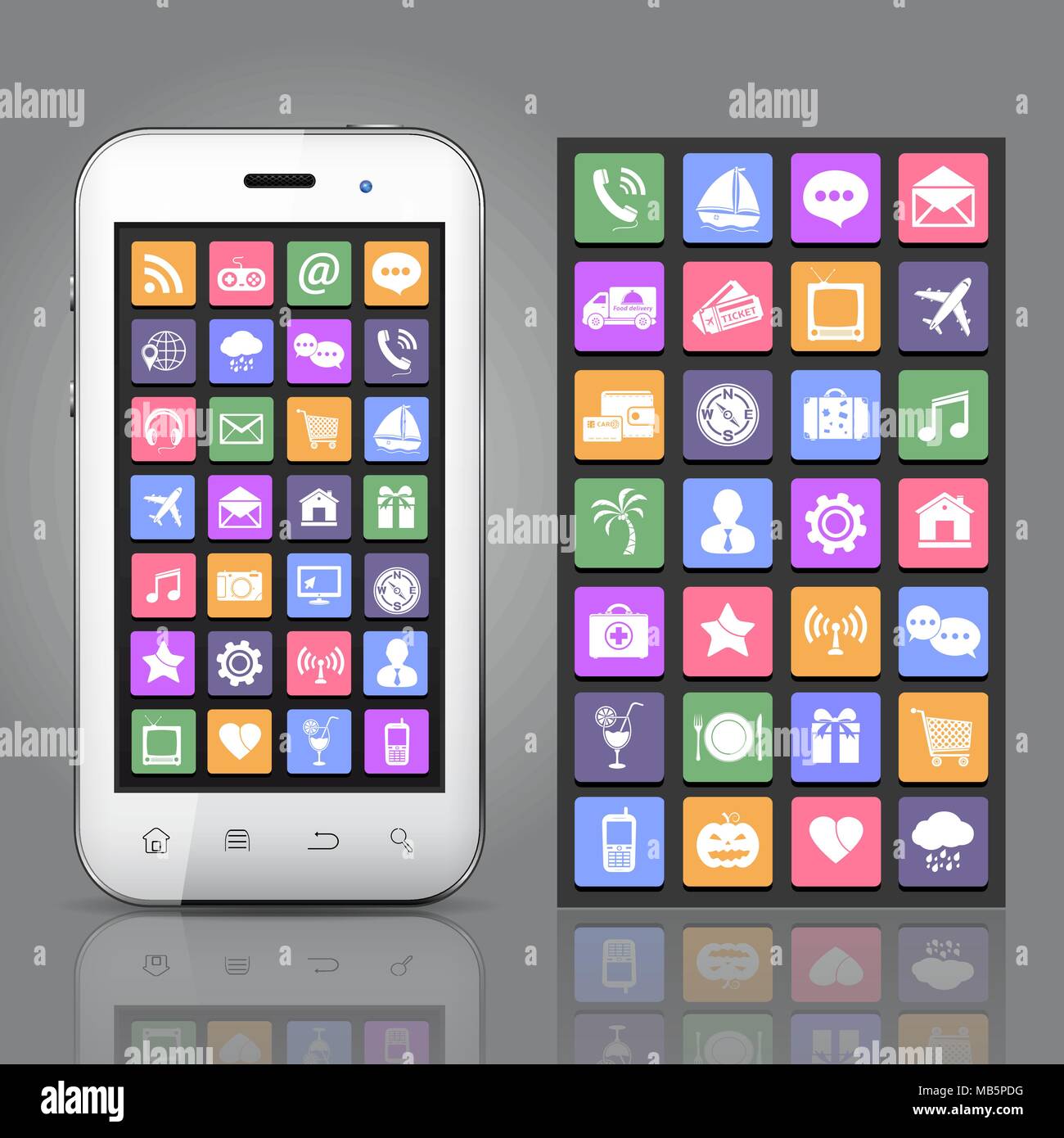 Compass smartphone app Stock Vector Images - Alamy