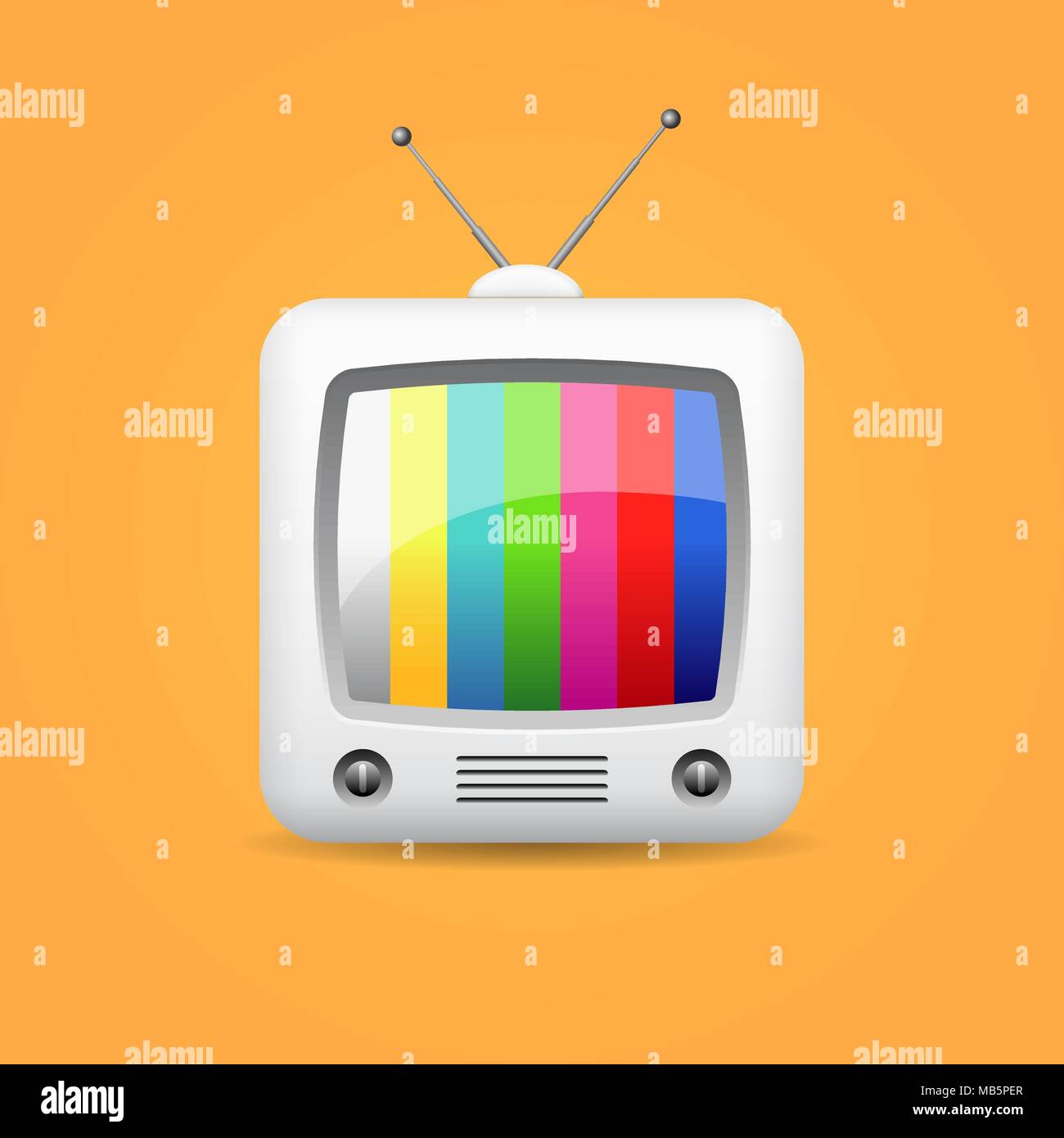 Retro tv, vector icon Stock Vector Image & Art - Alamy