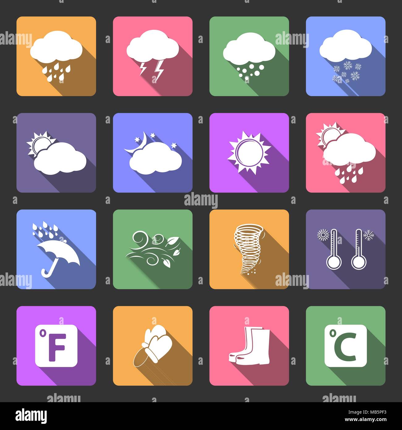 Hurricane flat design Stock Vector Images - Alamy