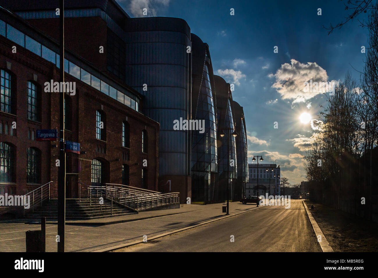 The new center of the city of Lodz, Poland, modern architecture ...