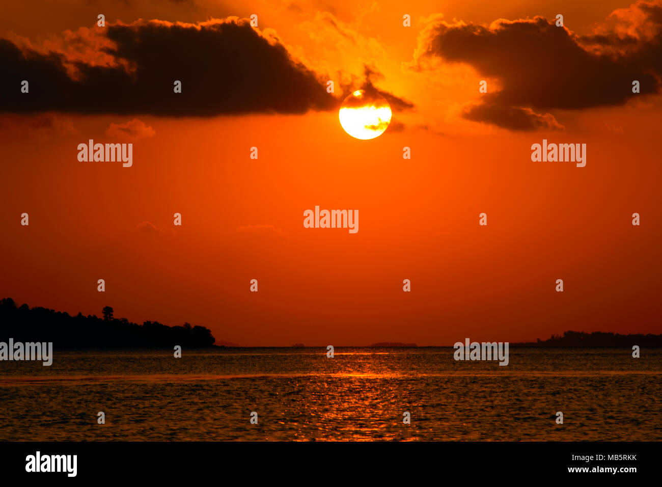 scenic naturally of golden hours sunset Stock Photo - Alamy