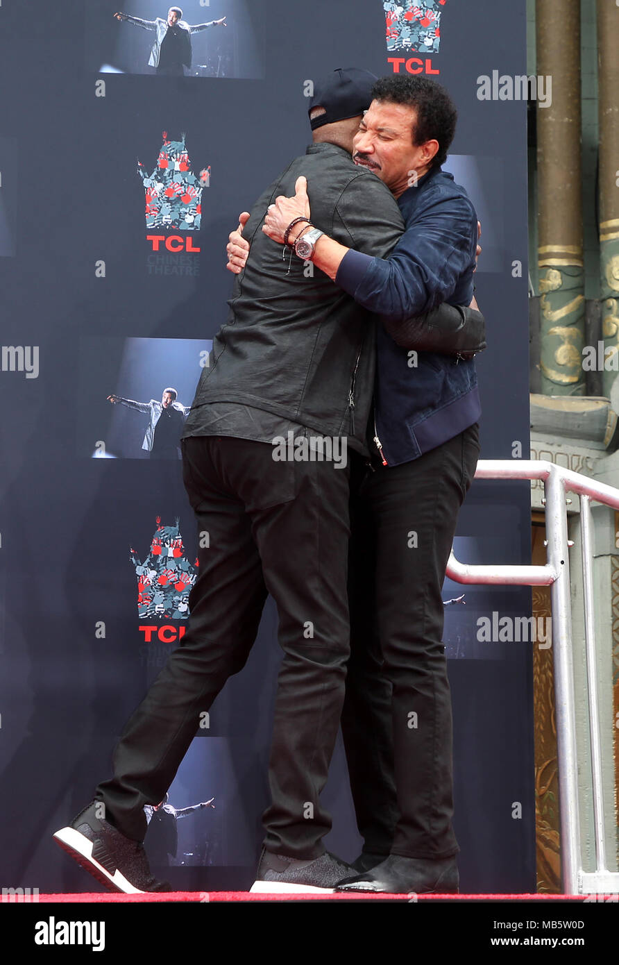 Lionel Richie Hand And Footprint Ceremony Featuring: Samuel L. Jackson ...