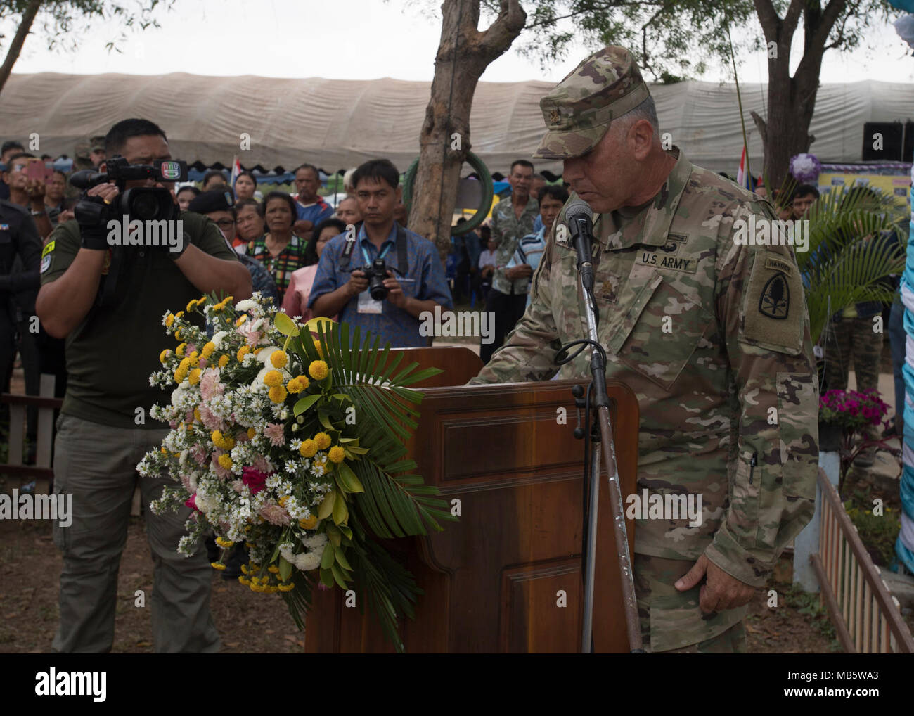 Major Robert Vandertuin, the head of the Combined Joint Civil Military ...