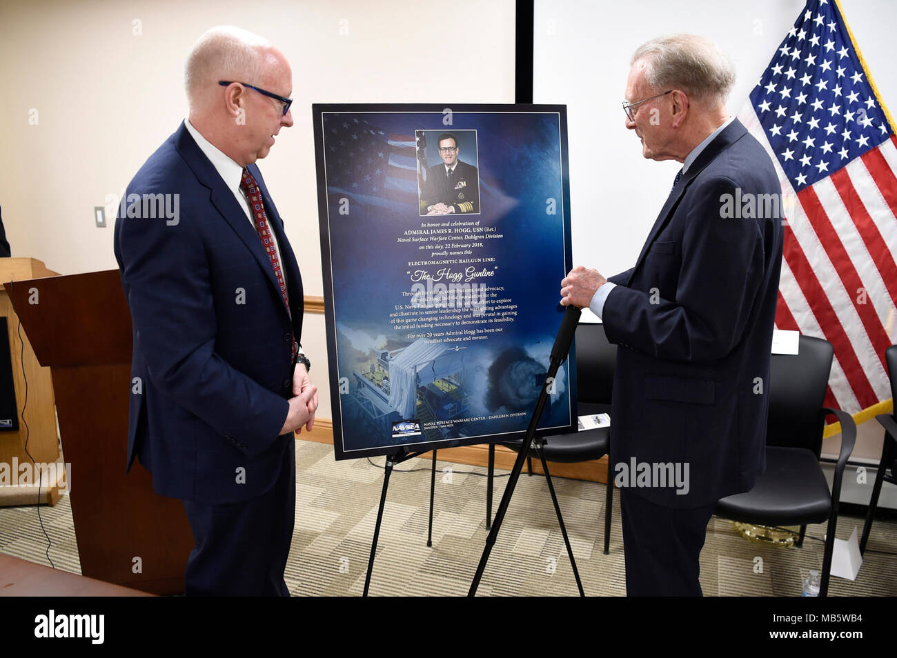 DAHLGREN, Va. (Feb. 22, 2018) Donald McCormack, left, executive ...
