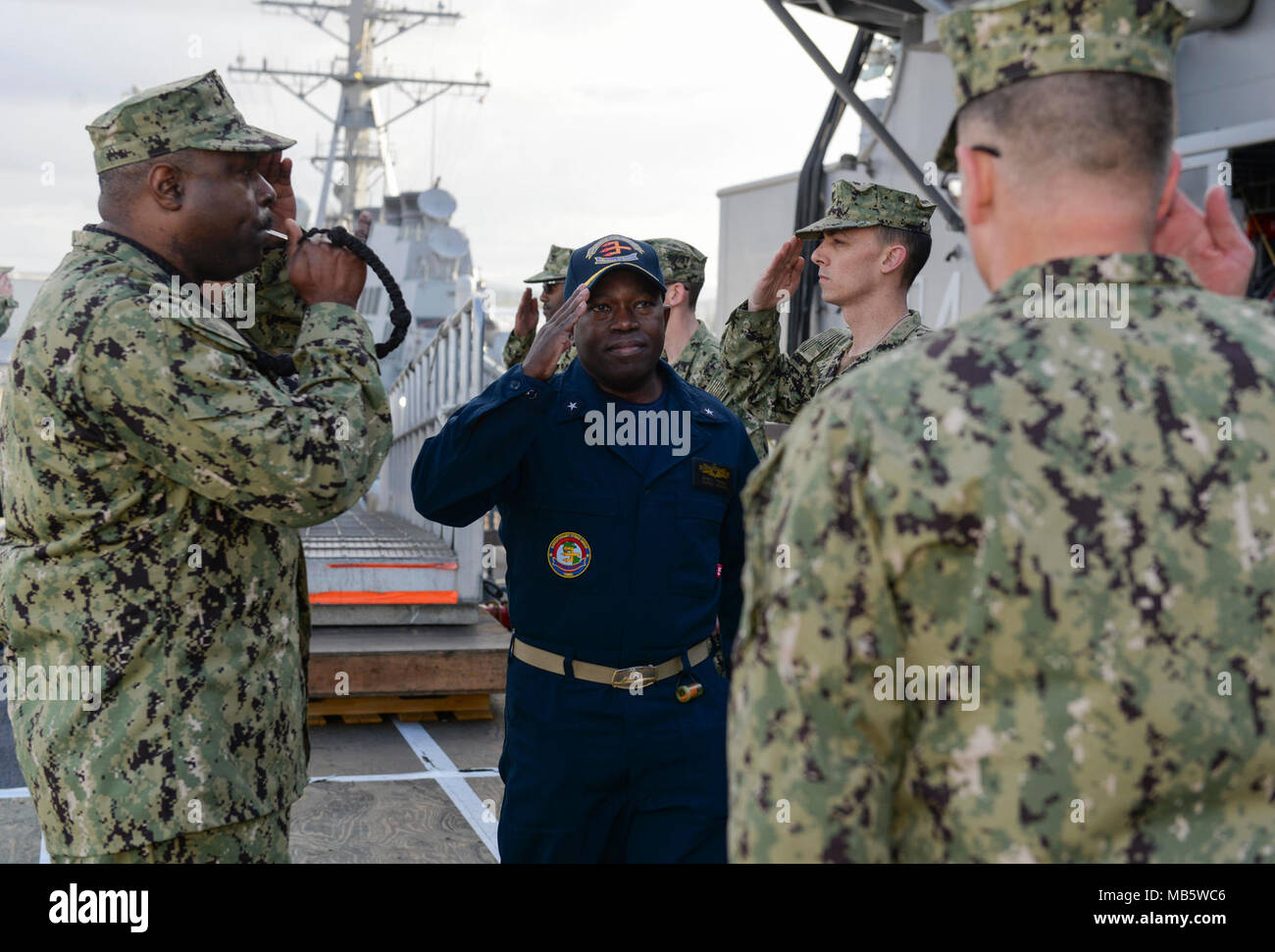 DIEGO (Feb. 22, 2018) Rear Adm. Cedric Pringle, Commander ...