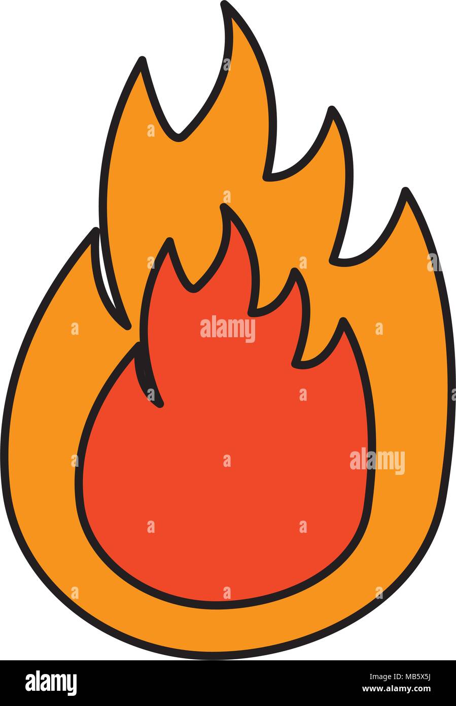 fire flame burning hot danger image Stock Vector Image & Art - Alamy