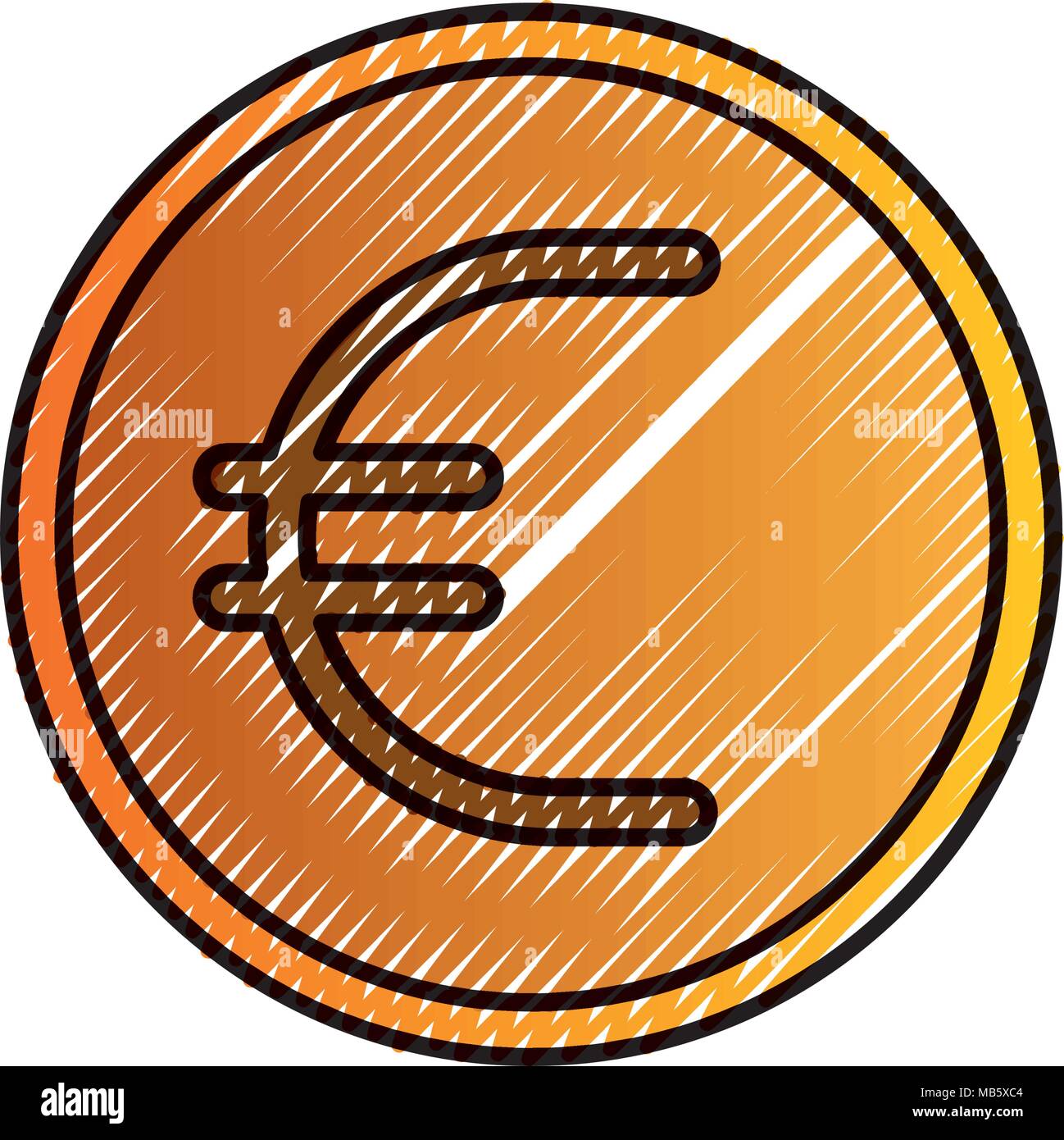 Euro Coin Image Stock Vector Images - Alamy