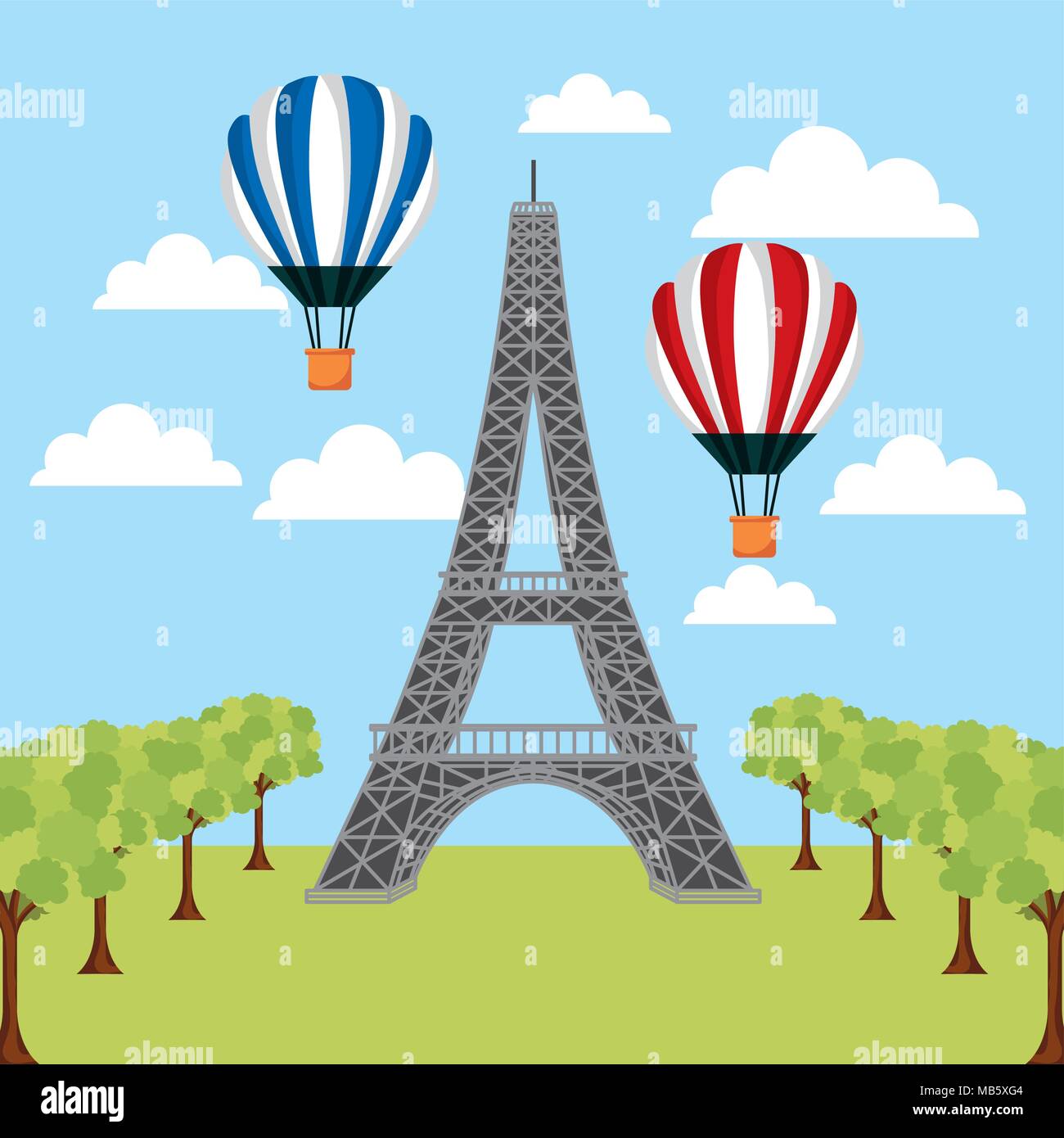 famous monuments france Stock Vector Image & Art - Alamy