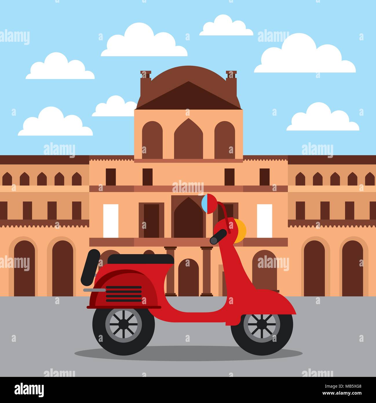 famous monuments france Stock Vector Image & Art - Alamy