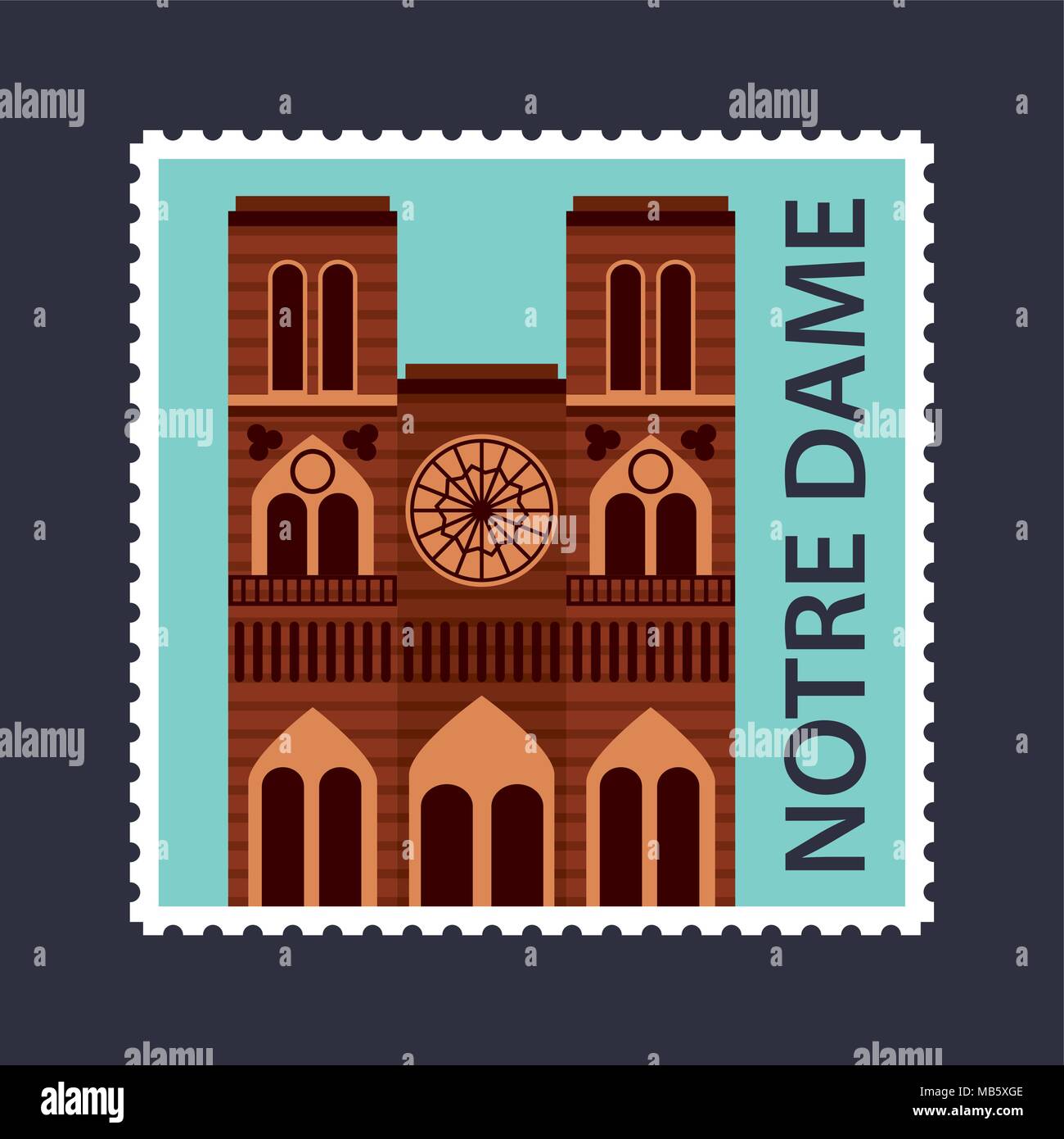 famous monuments france Stock Vector Image & Art - Alamy