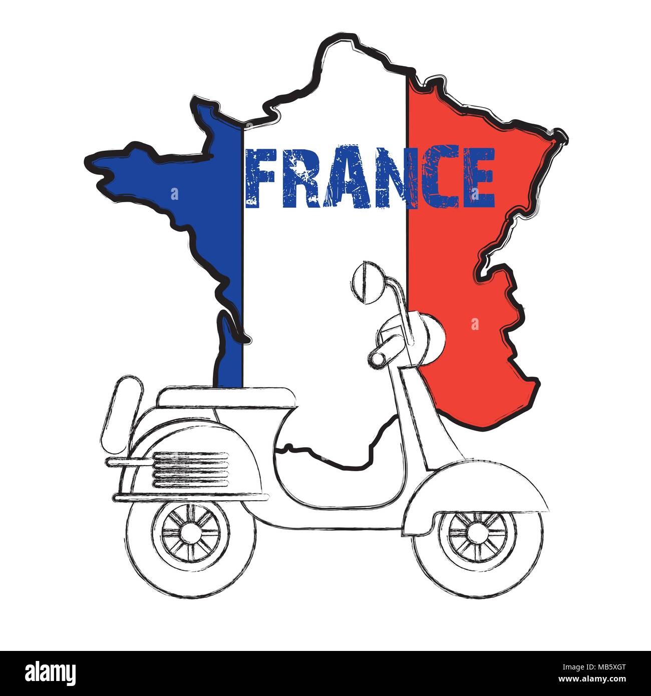 famous monuments france Stock Vector Image & Art - Alamy