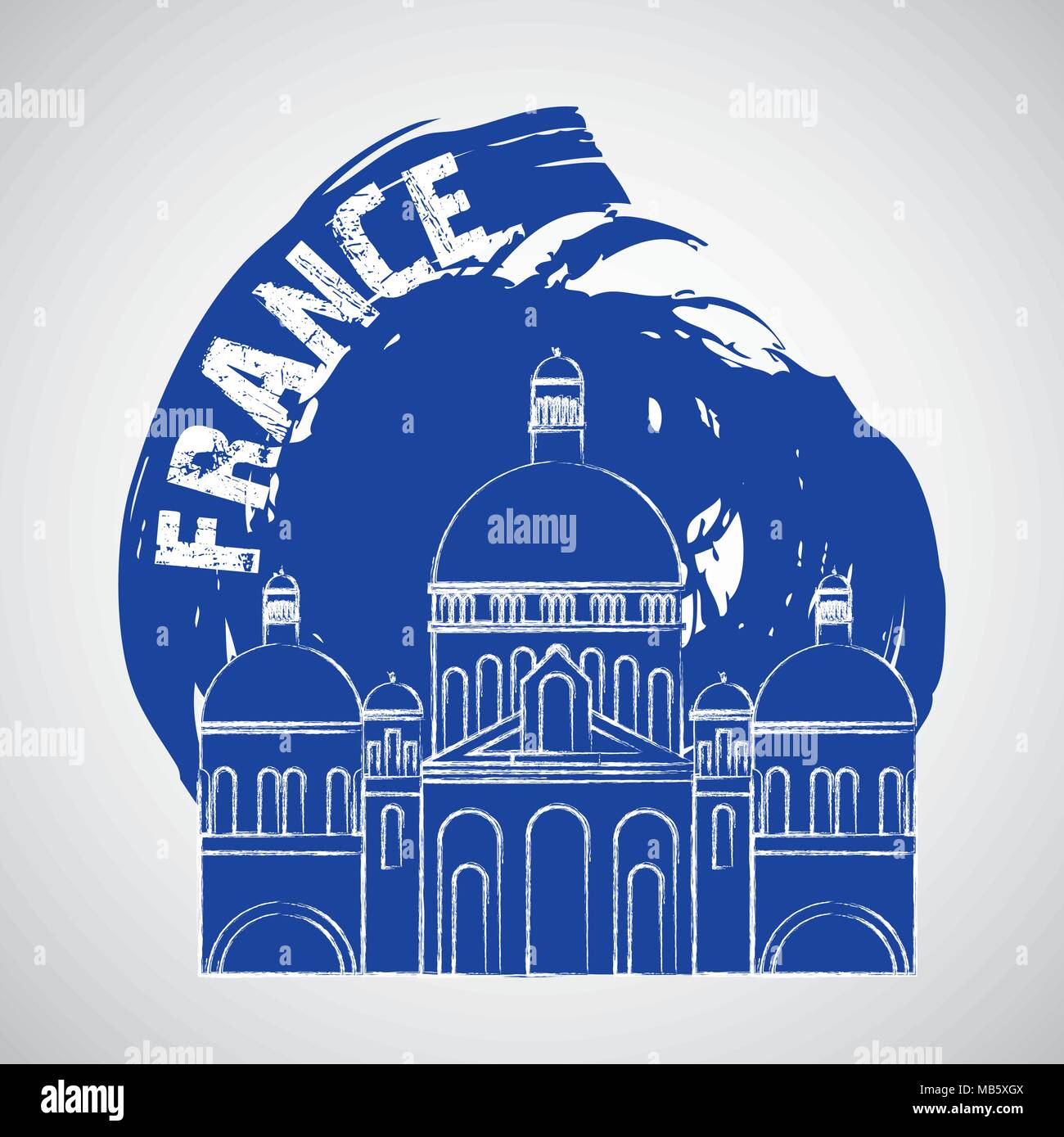 famous monuments france Stock Vector Image & Art - Alamy