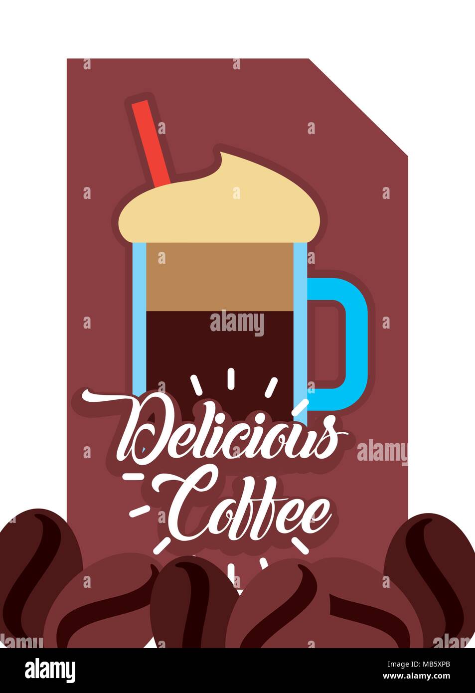 coffee time card Stock Vector Image & Art - Alamy