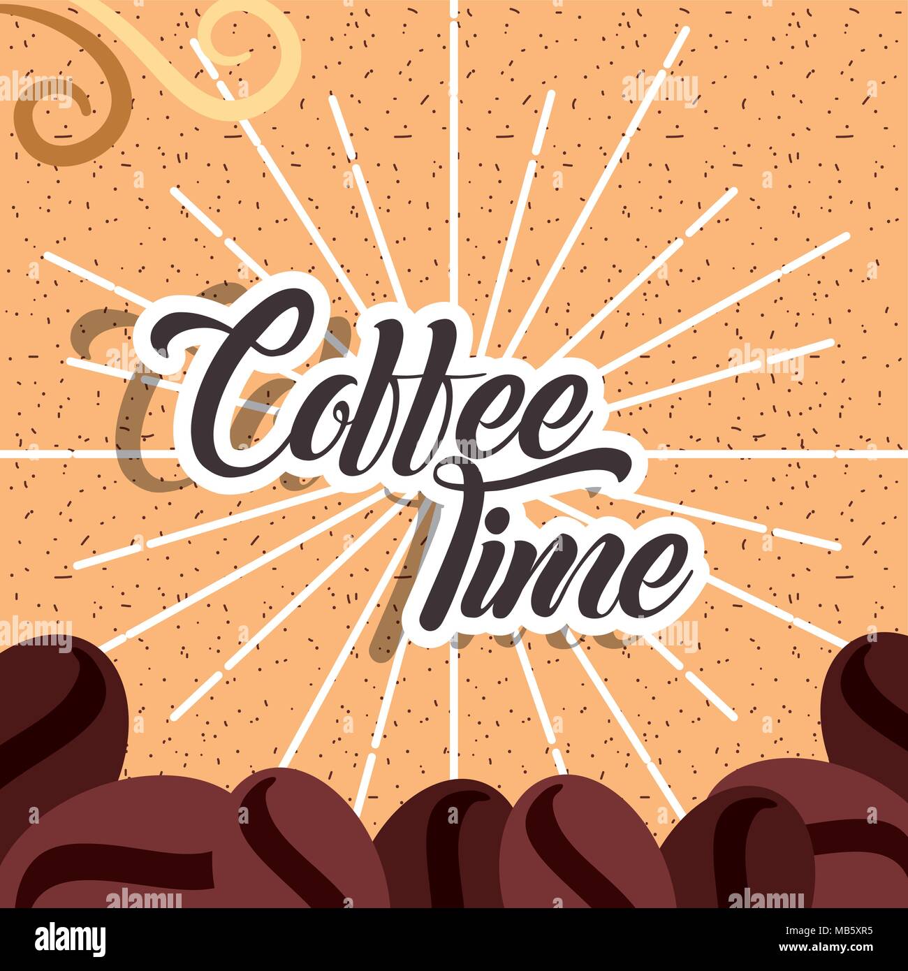 coffee time card Stock Vector Image & Art - Alamy