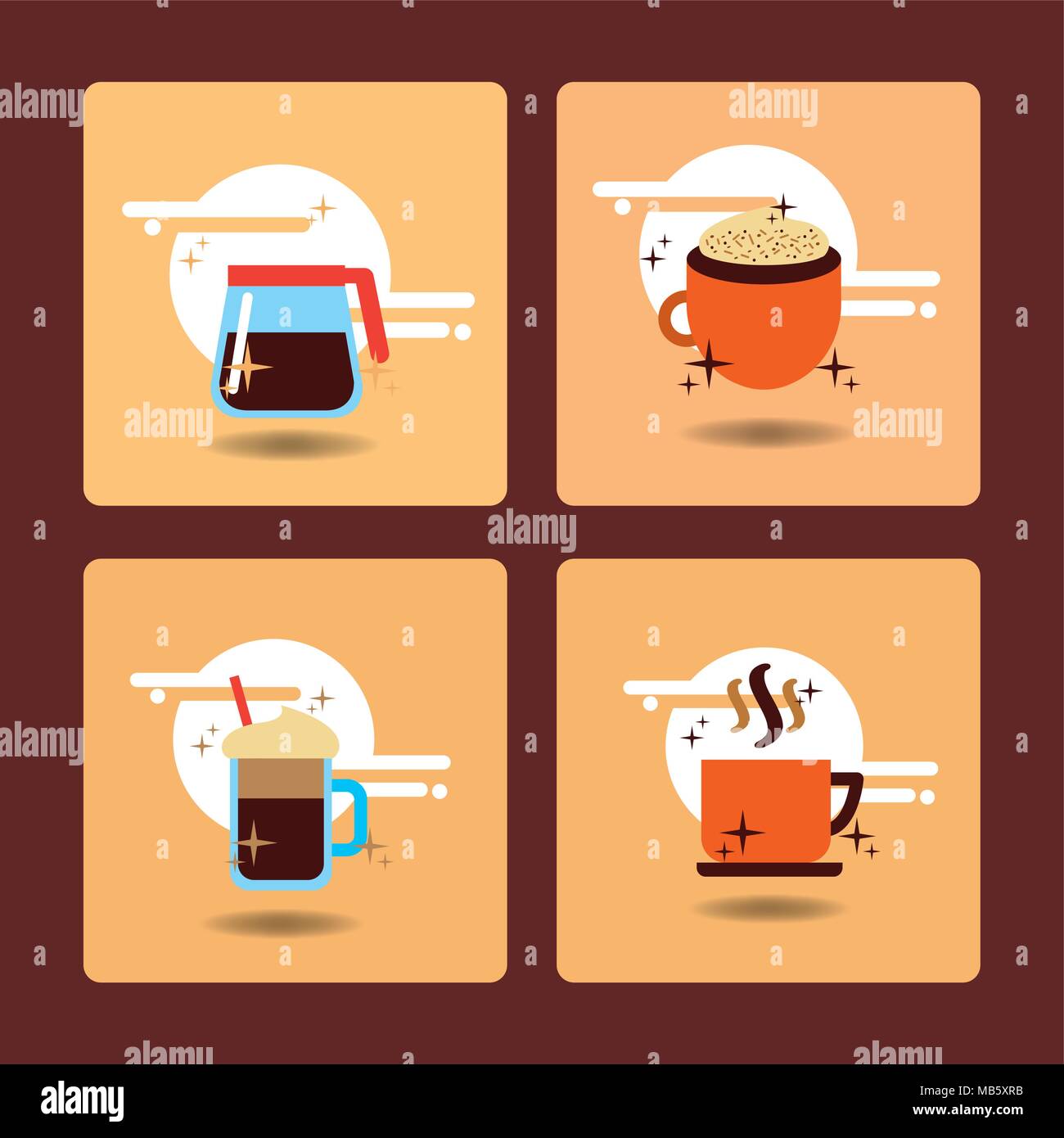 coffee time card Stock Vector Image & Art - Alamy