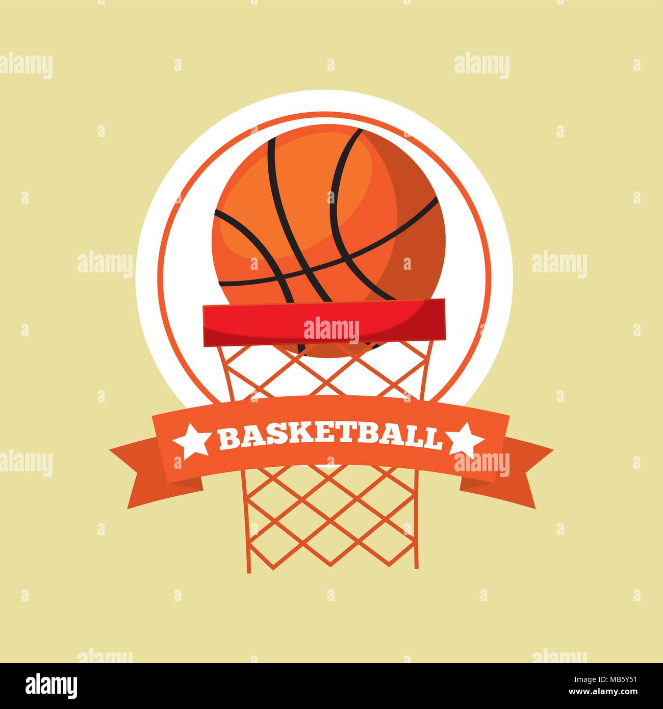 basketball hoop ball game sport emblem Stock Vector Image & Art - Alamy