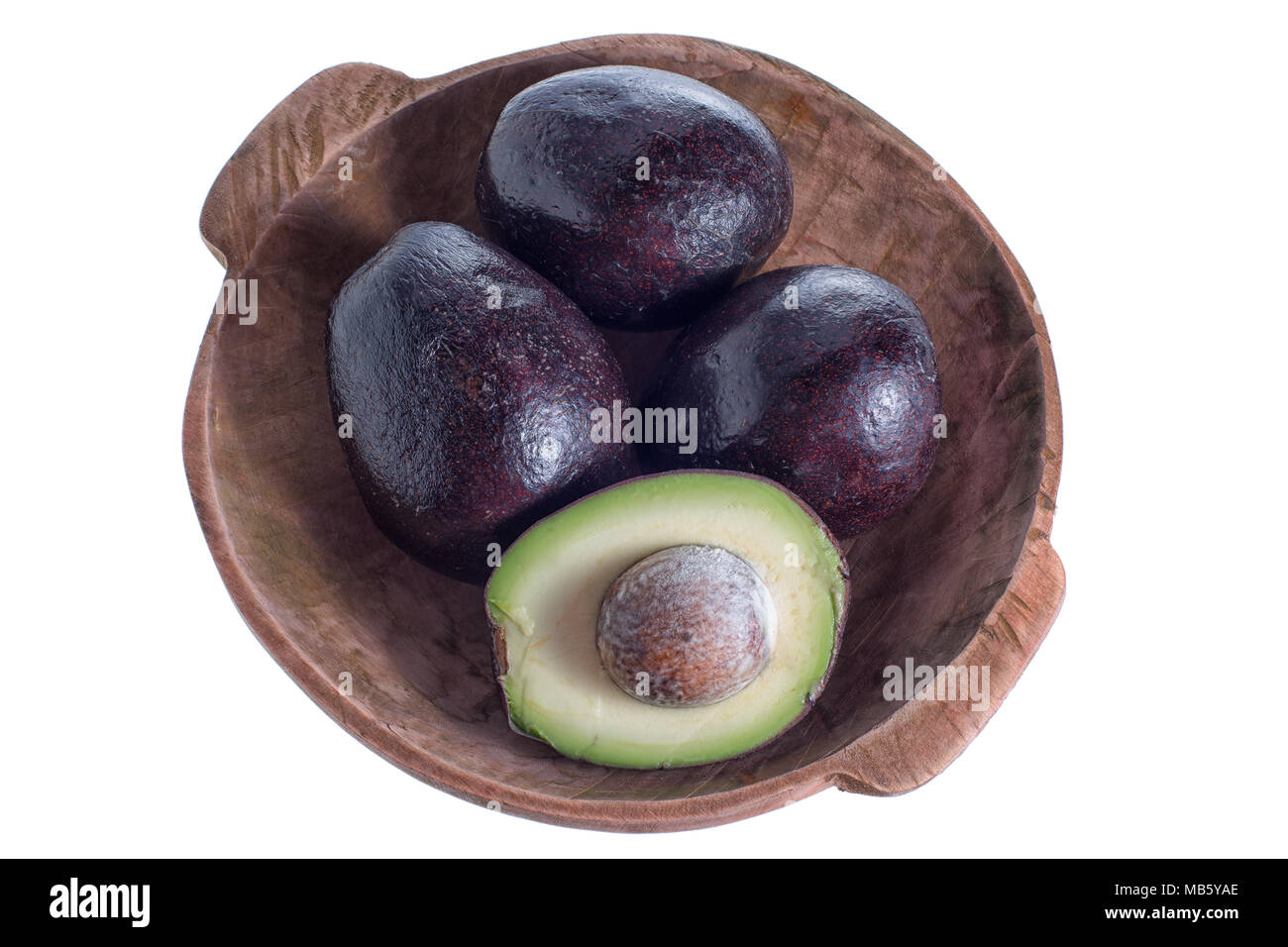 round black avocado variety in Ecuador Stock Photo - Alamy