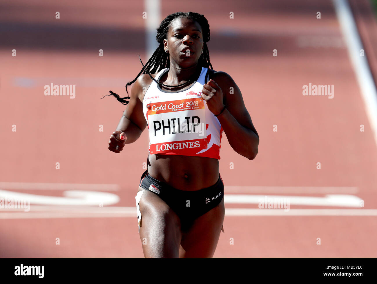 England's Asha Philip wins the Women's 100m Round 1 - Heat 3 at the ...
