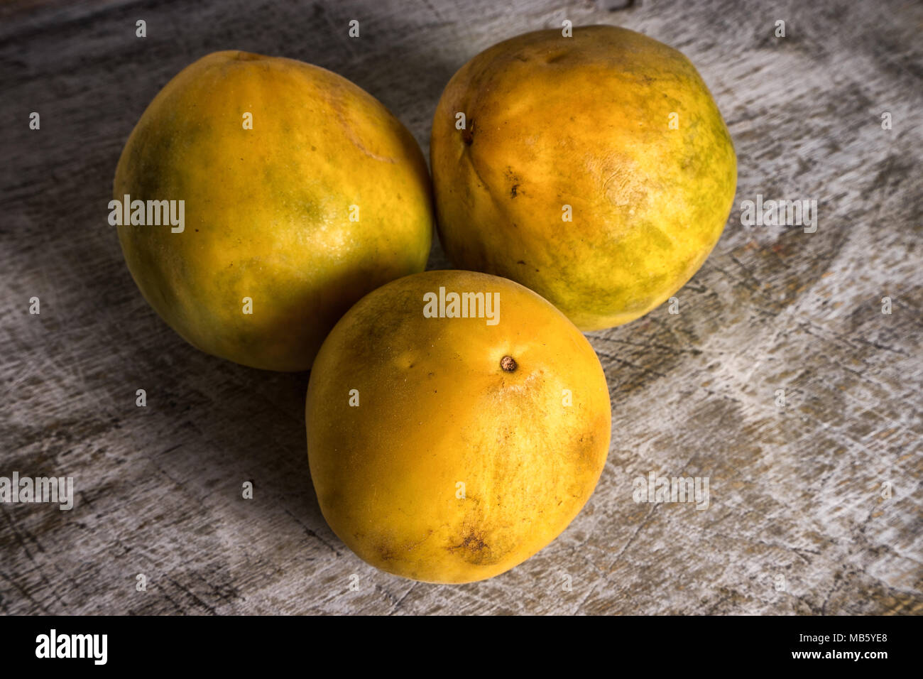 rare araza fruits on rustic background Stock Photo - Alamy