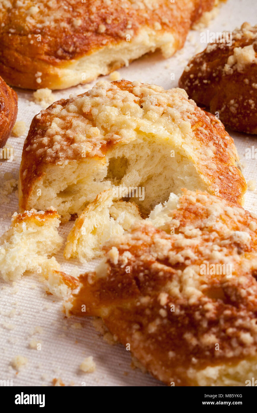 Sweet broken roll Stock Photo - Alamy