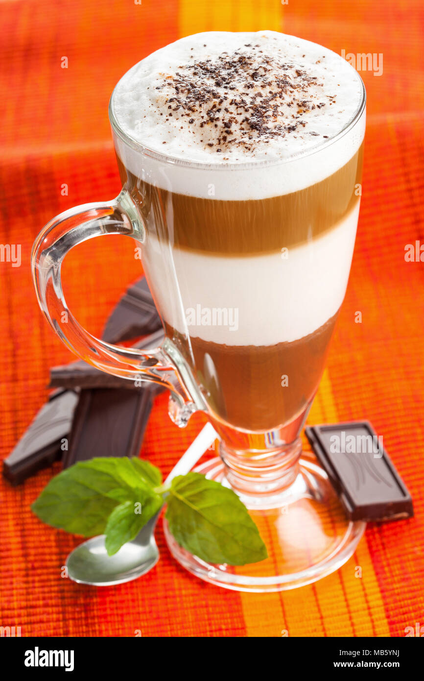 Coffee with milk Stock Photo - Alamy