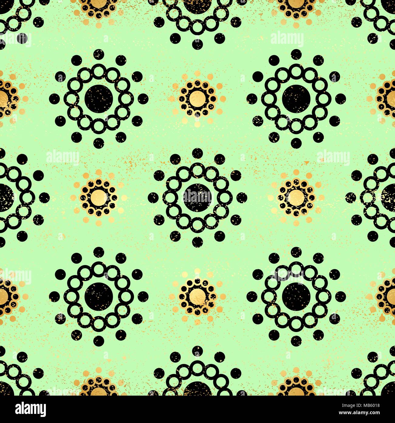 Abstract golden circle seamless pattern, carnival and geometric concept ...