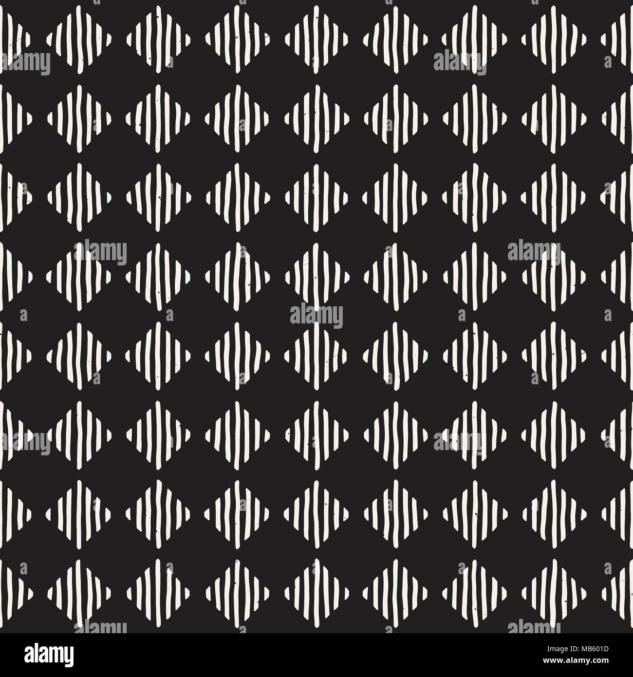 Hand drawn seamless repeating pattern with checker lines tiling. Grungy ...