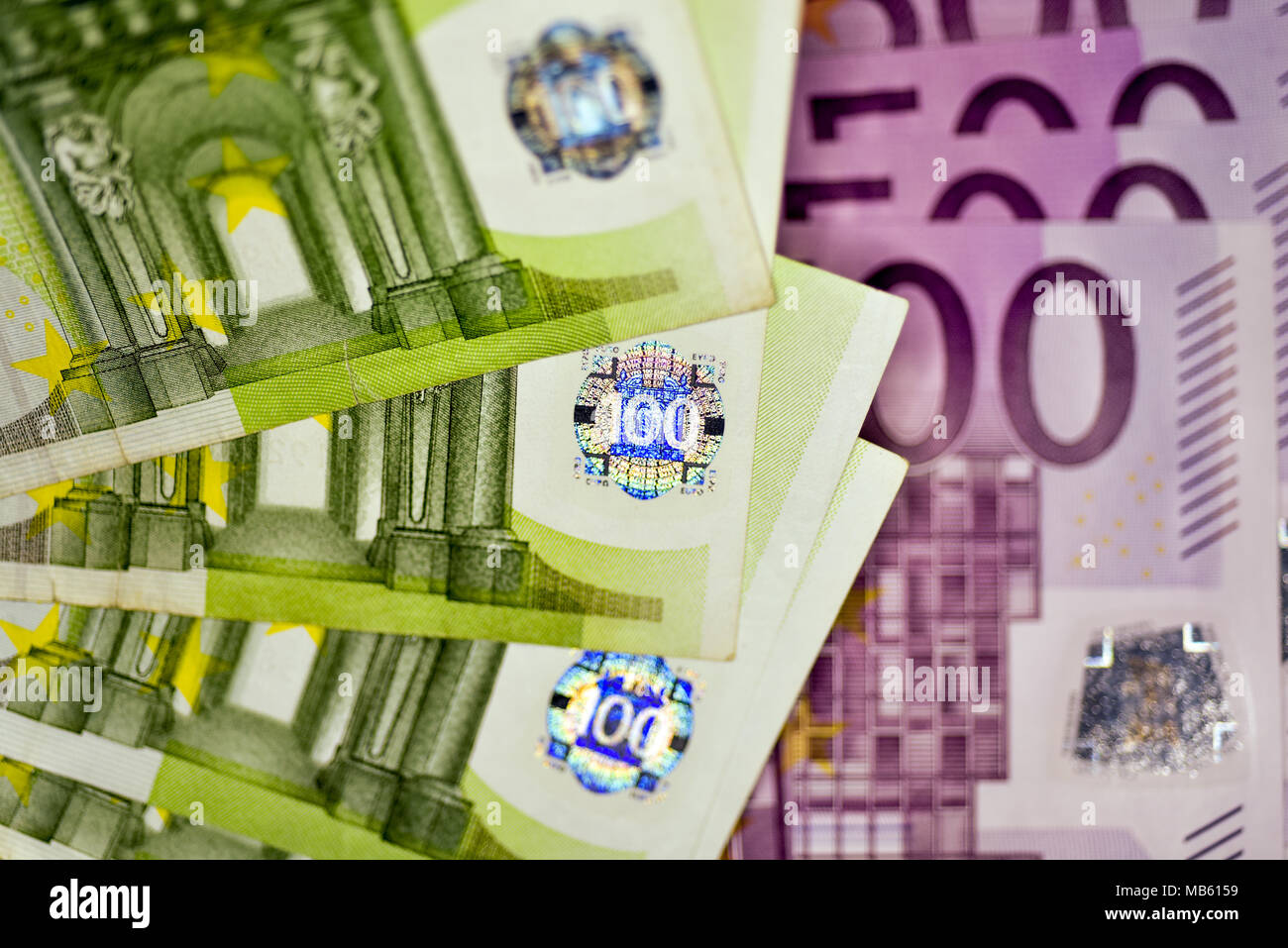 Close-up Euro currency note, European Union currency Stock Photo - Alamy