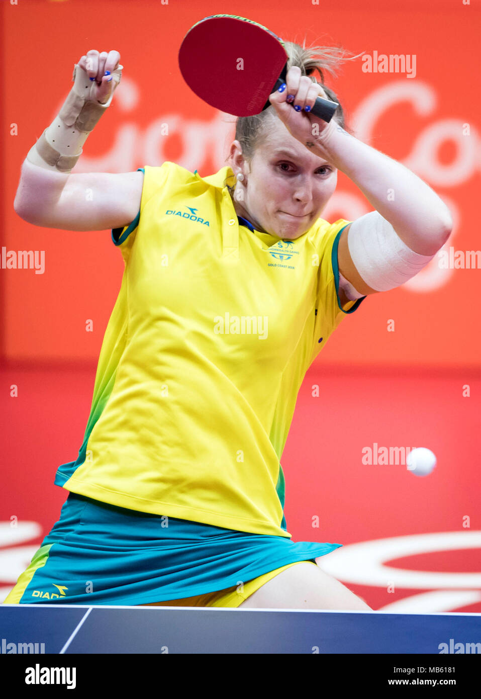 Australia's Melissa Tapper competes during the Women's Team Semifinals ...