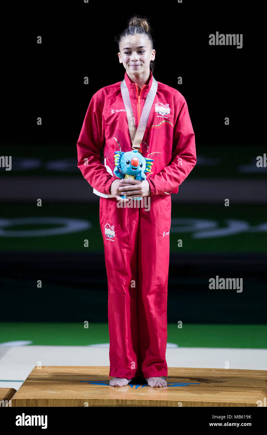 England's Georgia-Mae Fenton with her gold medal after the Woman's ...