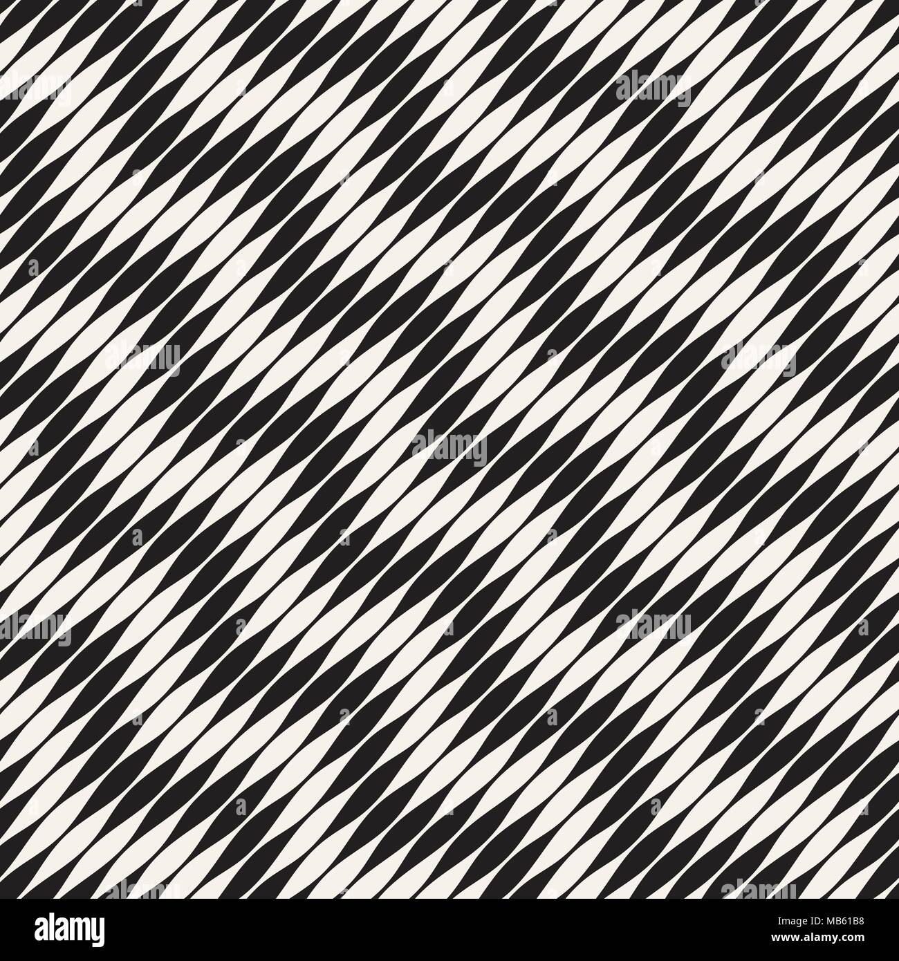 Seamless ripple pattern. Repeating vector texture. Wavy graphic background. Simple wave stripes ...