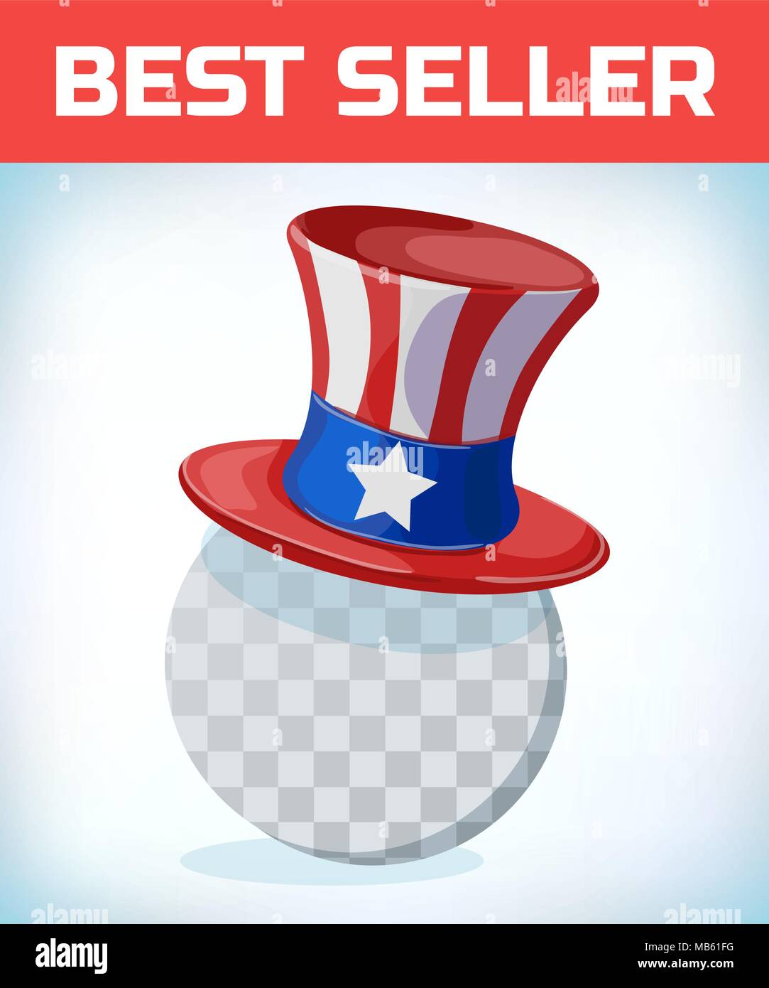 American hat. Independence day hat. Masquerade costume headdress ...