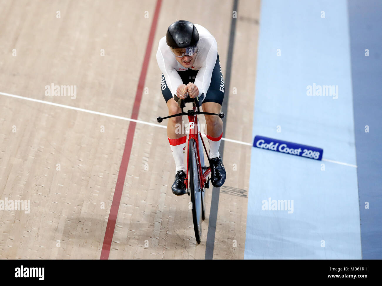 England's Daniel Bigham competes in the Men's 1000m Time Trial at the ...