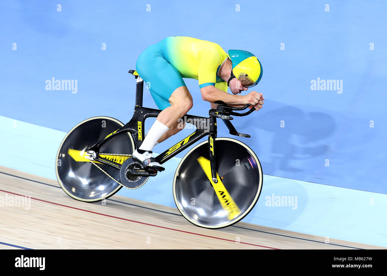 Australia's Matt Glaetzer competes in the Men's 1000m Time Trial Anna ...