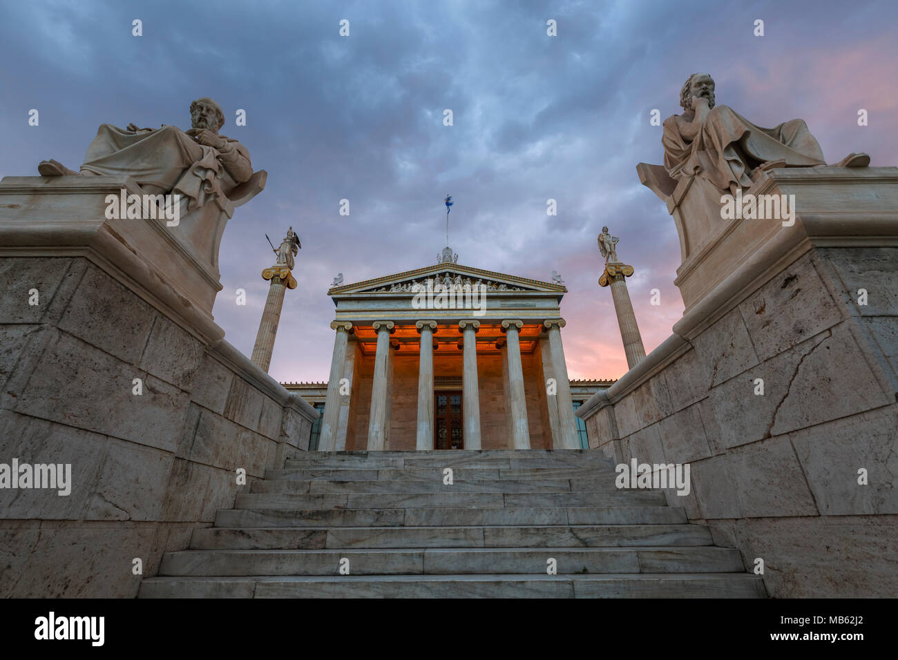 Building of the modern Academy of Athens, the highest research ...