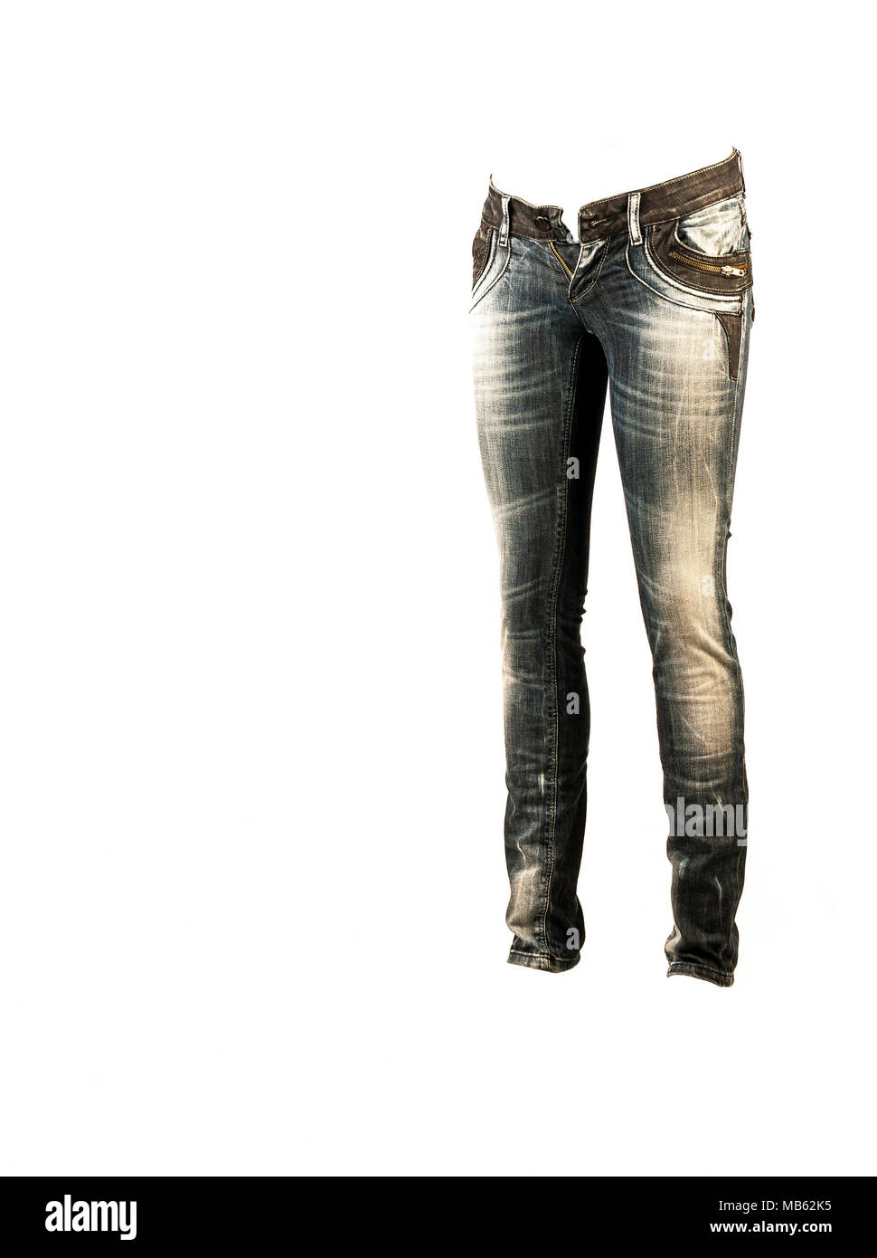 Jeans isolated on white backdrop hi-res stock photography and images ...