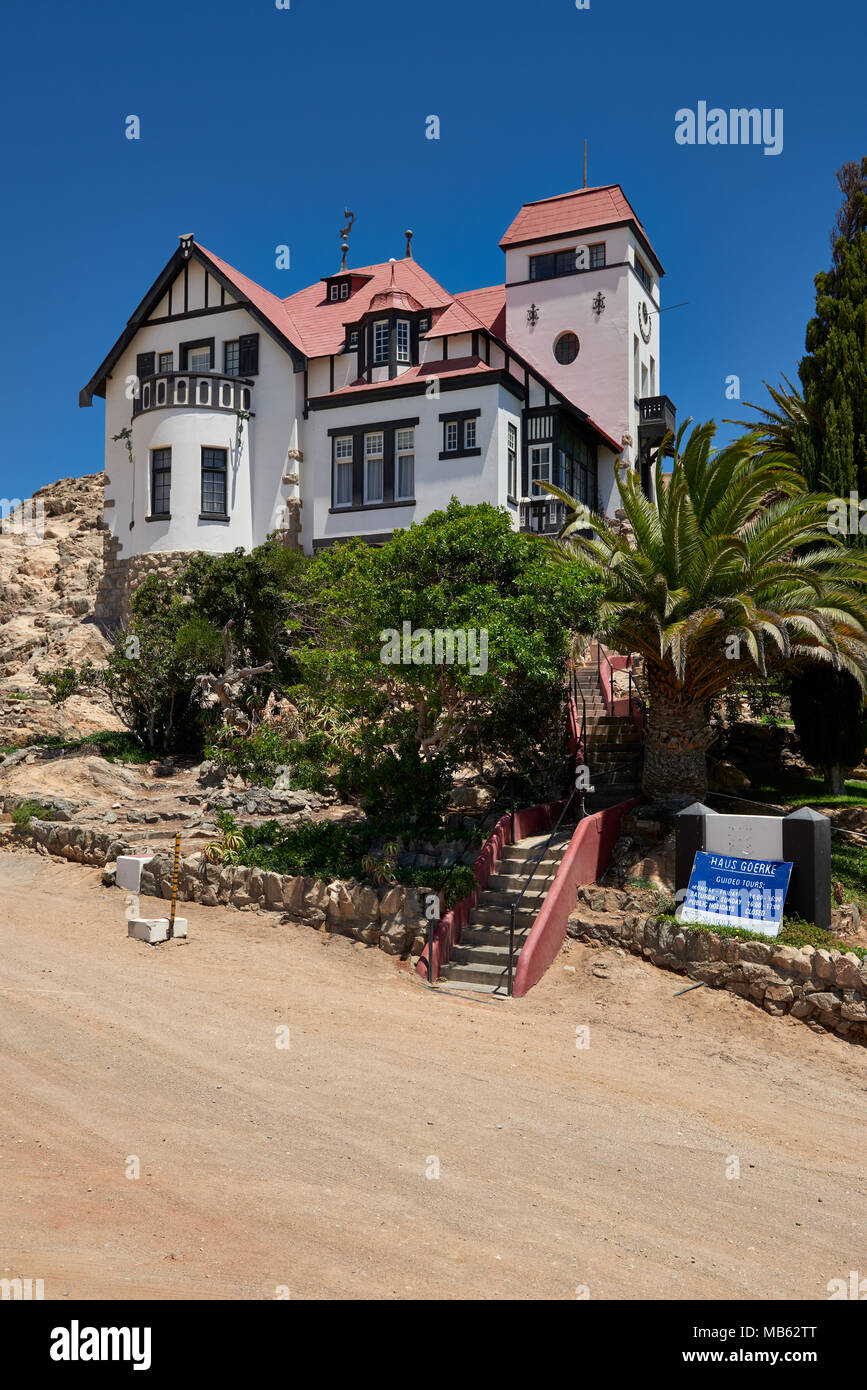 Goerke Haus in Luderitz, Namibia, Africa Stock Photo - Alamy