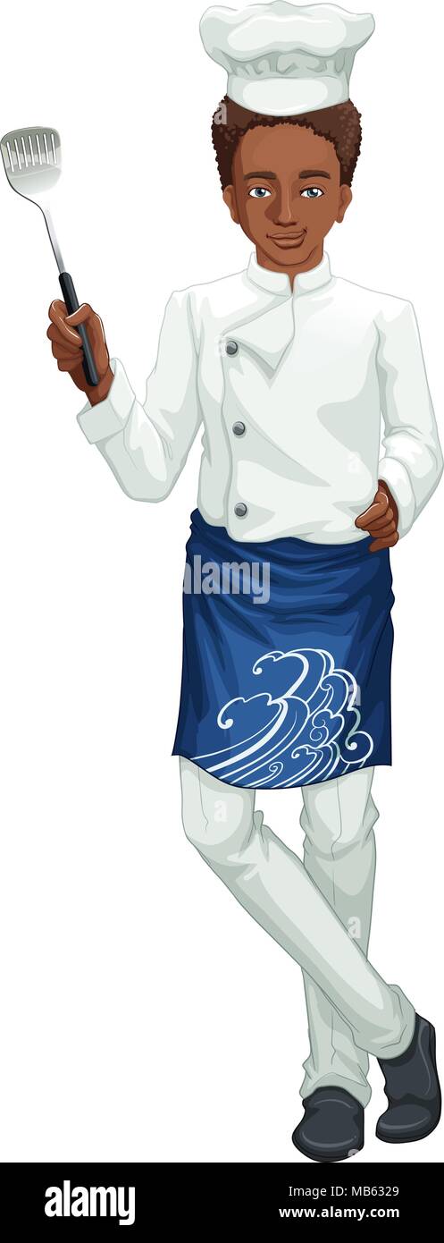A Chef on White Background illustration Stock Vector Image & Art - Alamy