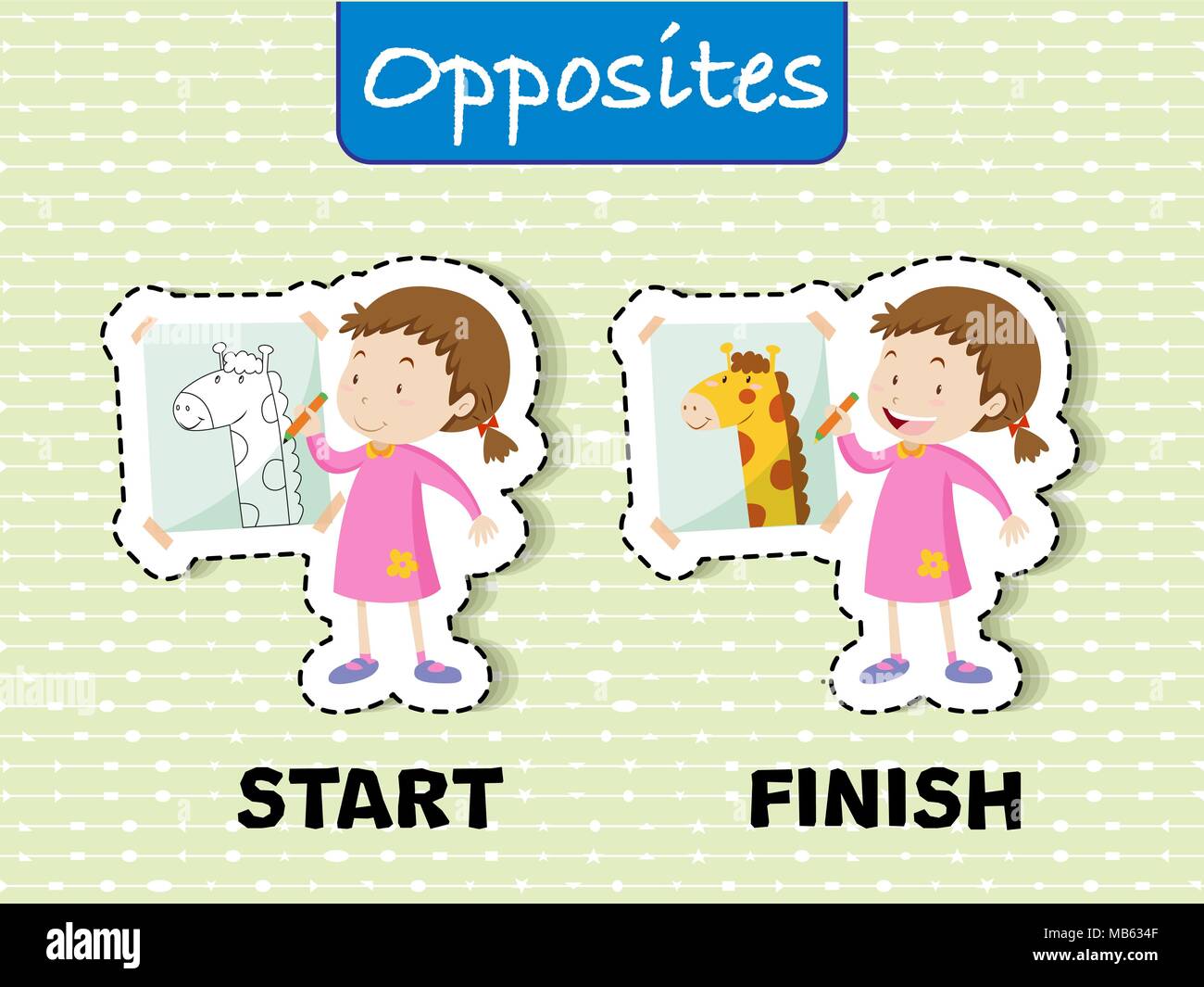 Opposite start Stock Vector Images - Alamy