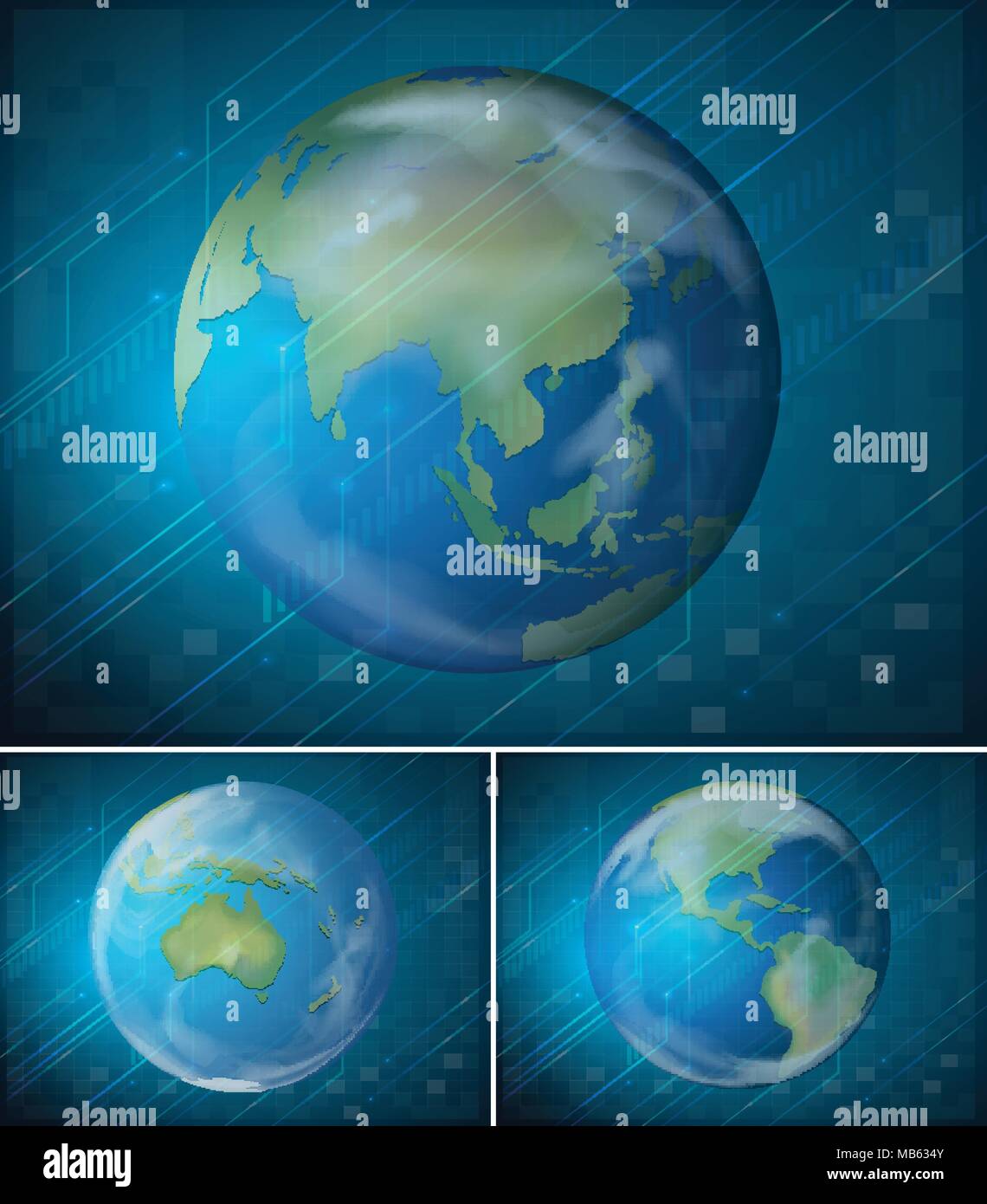 Poster design with planet earth illustration Stock Vector Image & Art ...