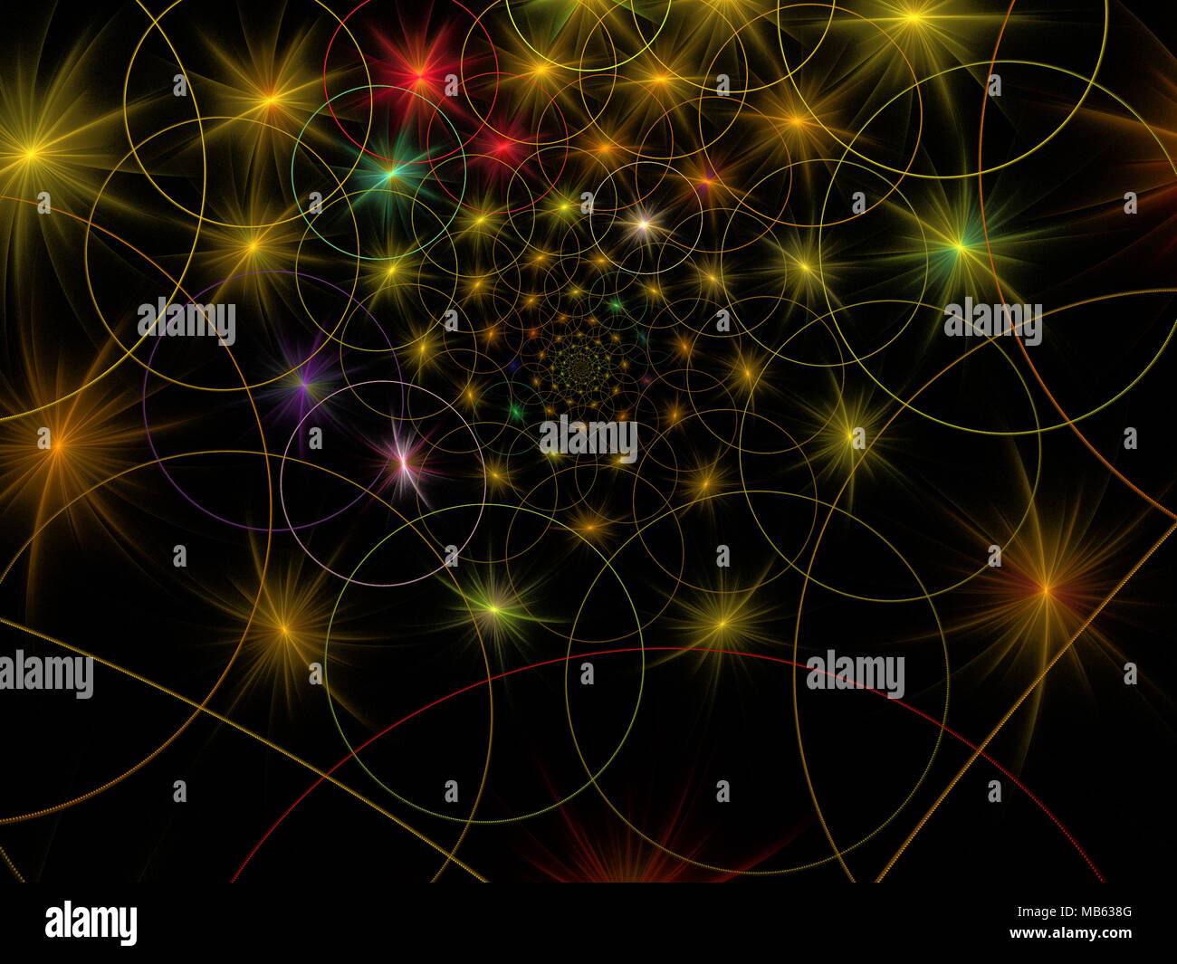 abstract background of intense colors with fractal shapes for ...