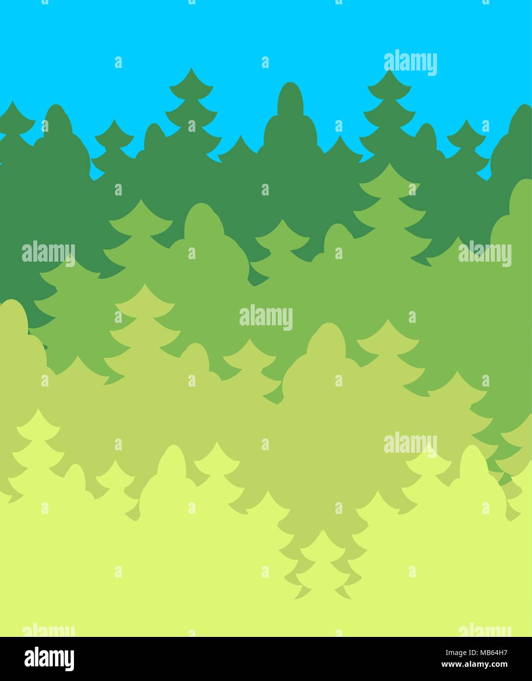 Vibrant spring trees Stock Vector Images - Alamy