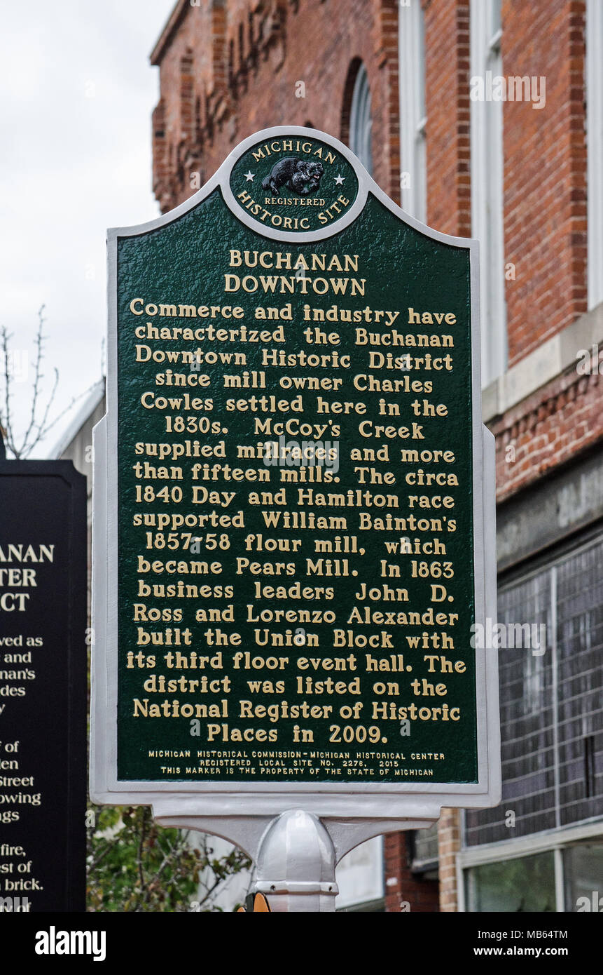 Buchanan michigan downtown hi-res stock photography and images - Alamy