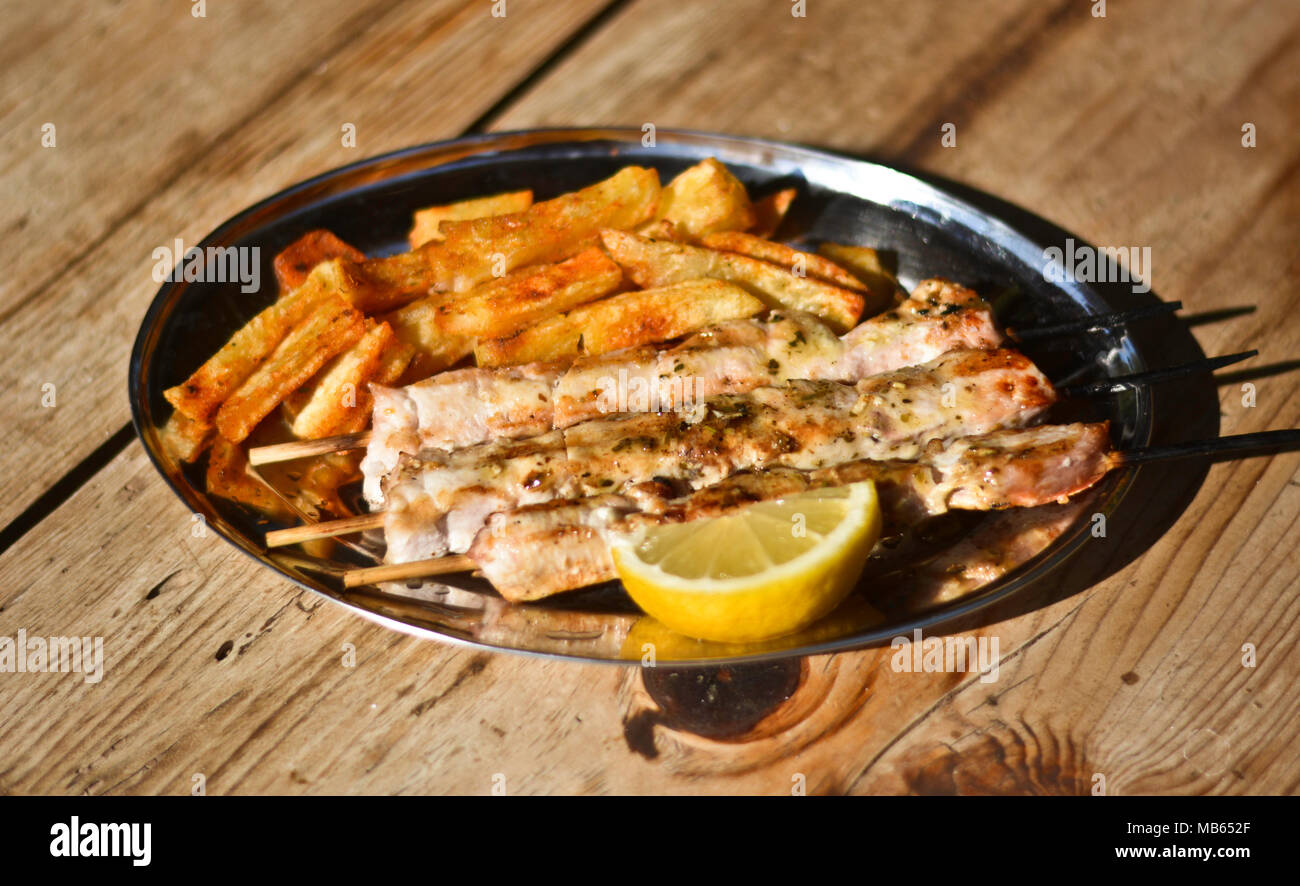 Typical Greek dishes Stock Photo - Alamy