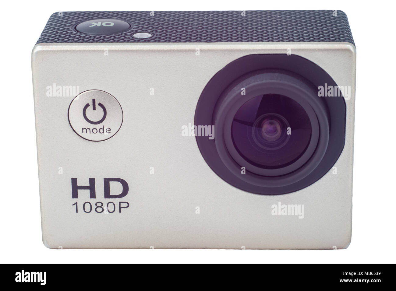 gray Action camera isolated on white background Stock Photo - Alamy