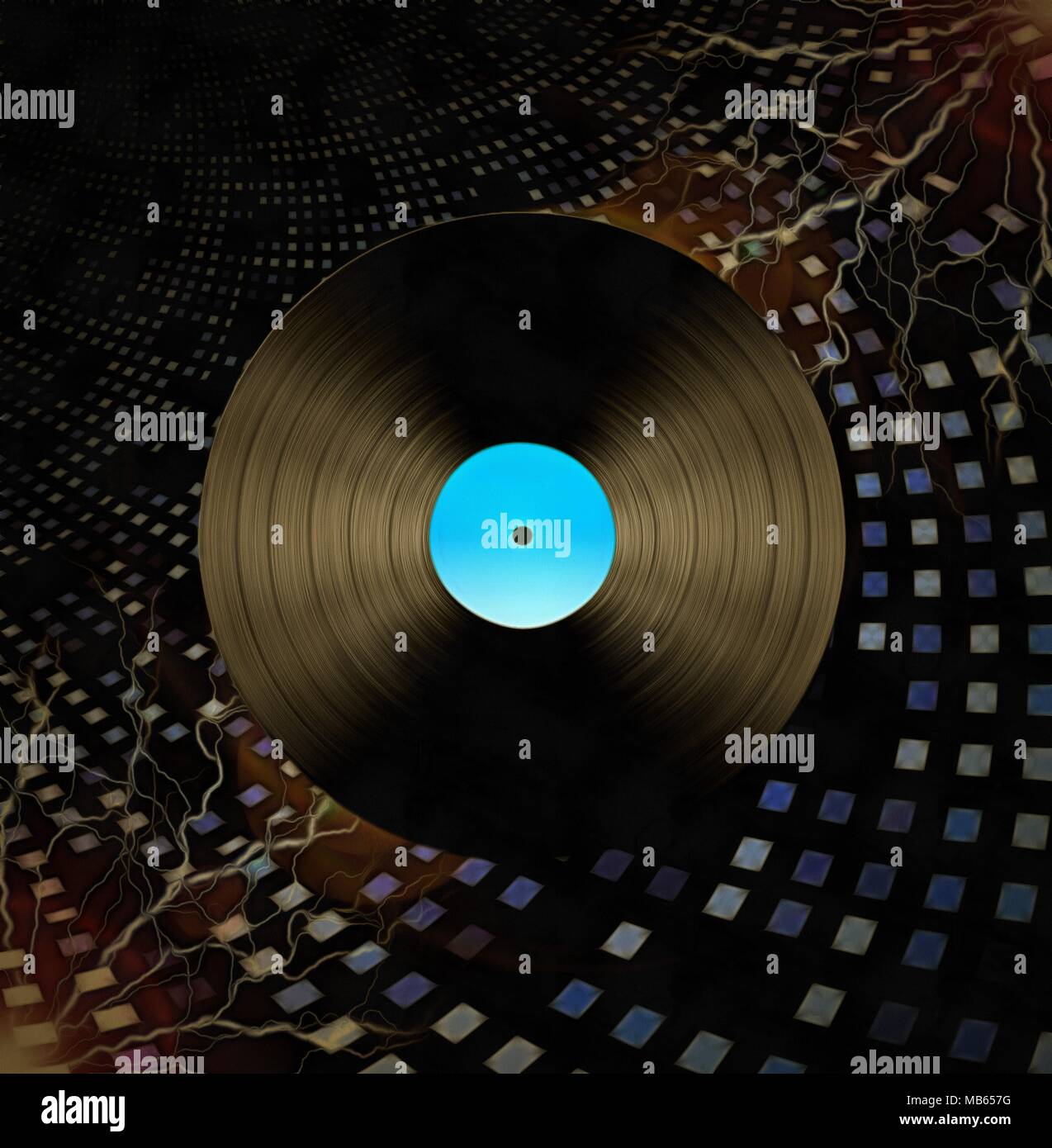 Abstract art. Vinyl Stock Photo - Alamy